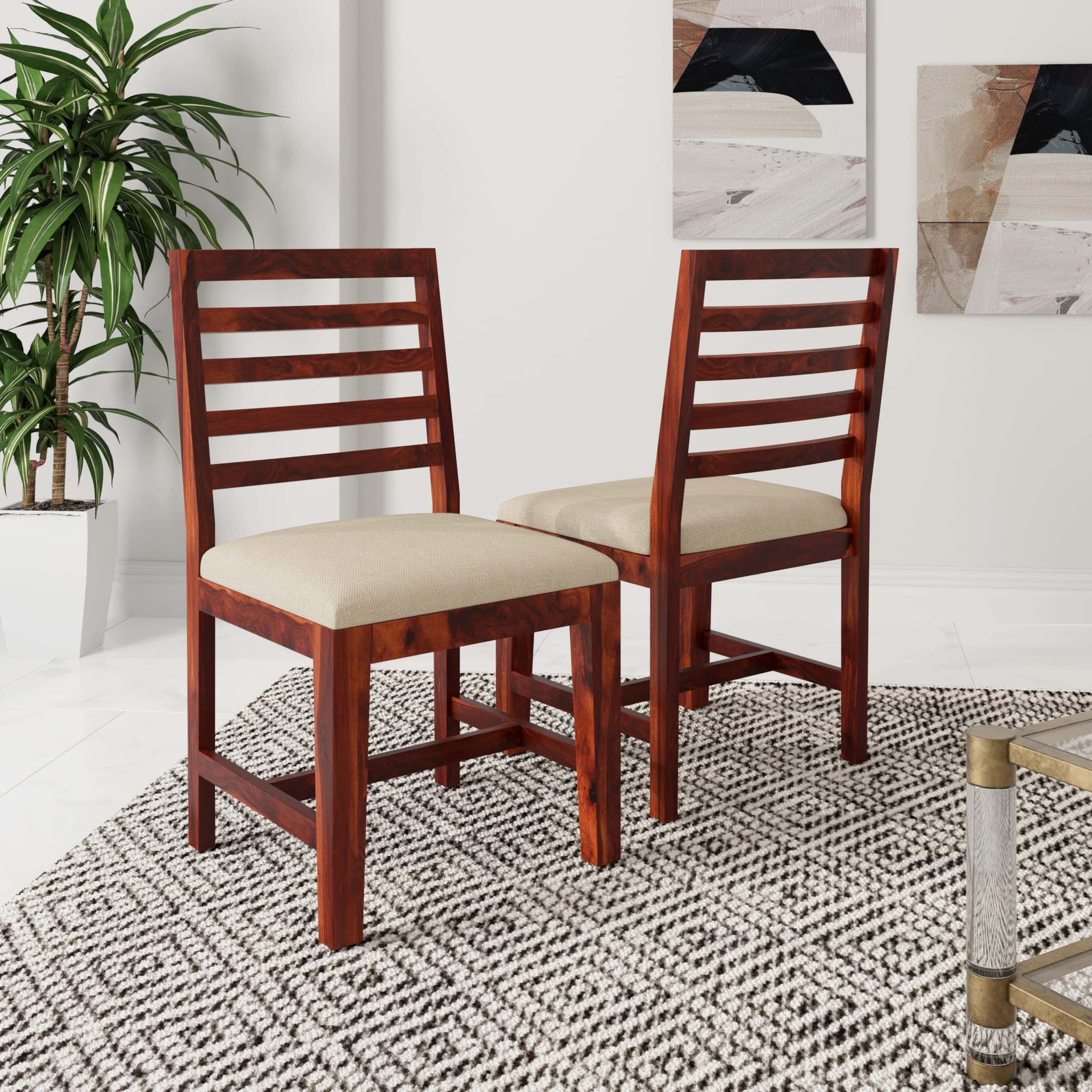 Amazon Brand - Solimo Gretna Single Seater Cushioned Dining Chair ...