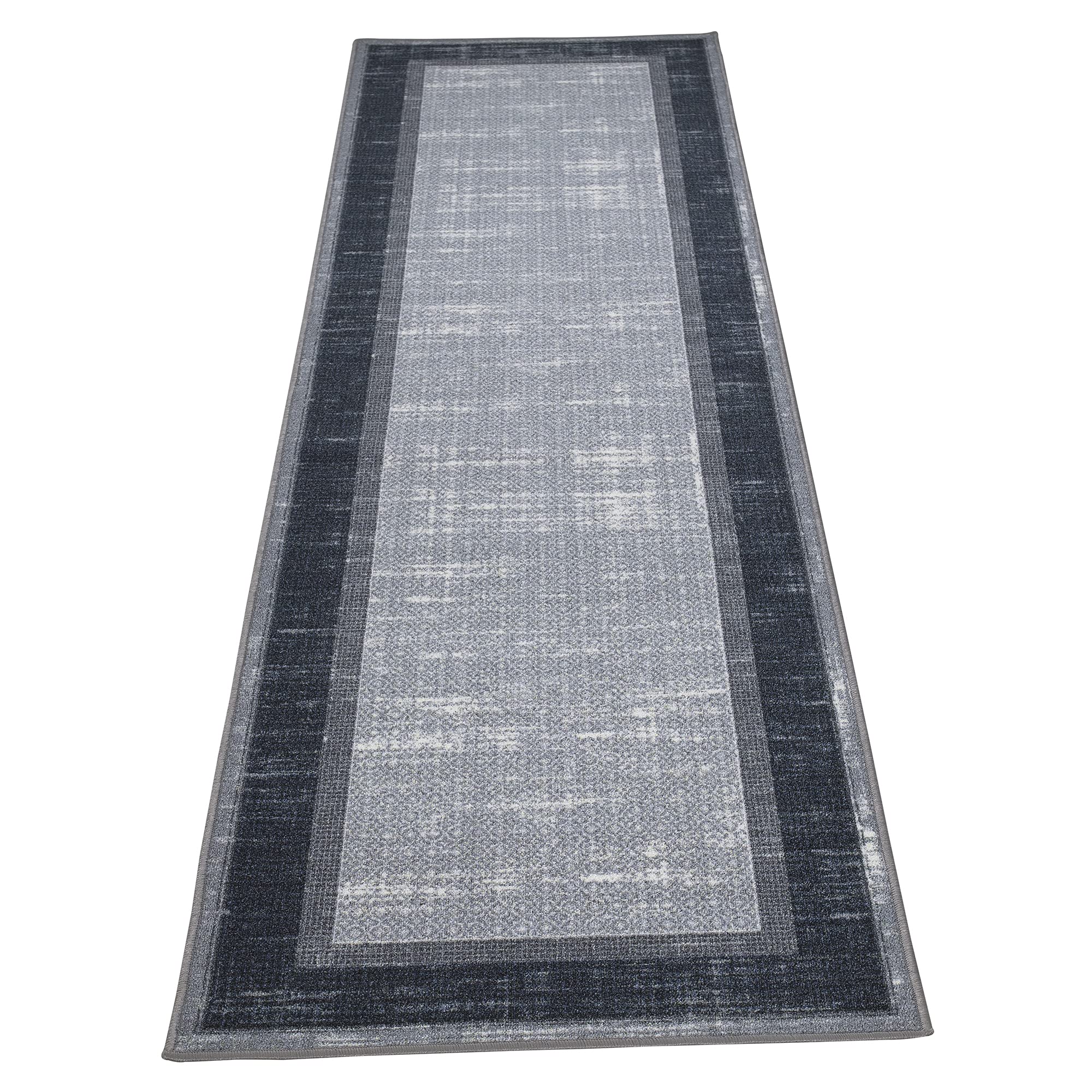 Ottomanson Ottohome Collection Contemporary Bordered Design Non-Slip ...