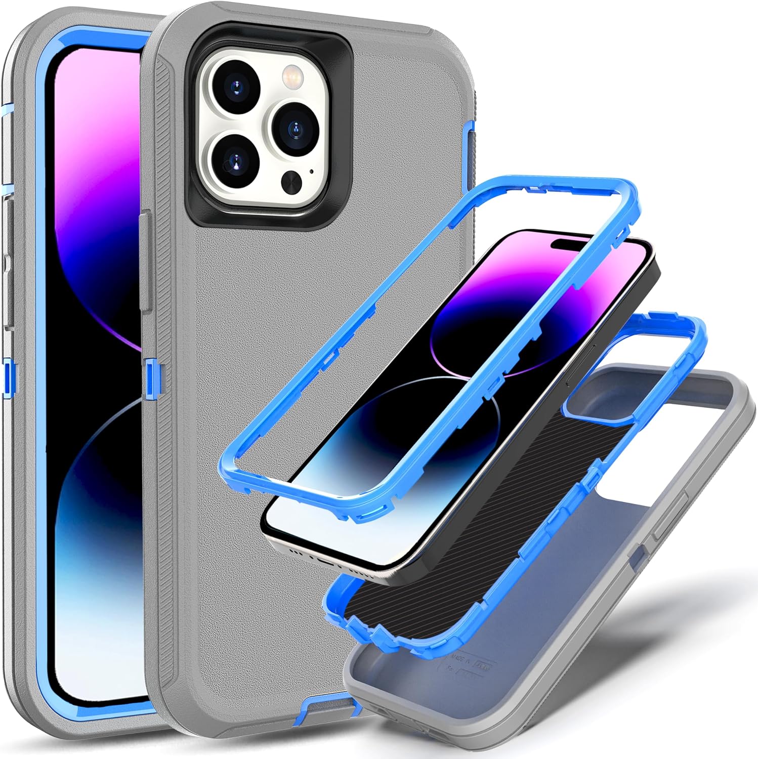 Amazon.com: YmhxcY for iPhone 14 Pro Max Case Shockproof Dropproof Dust ...