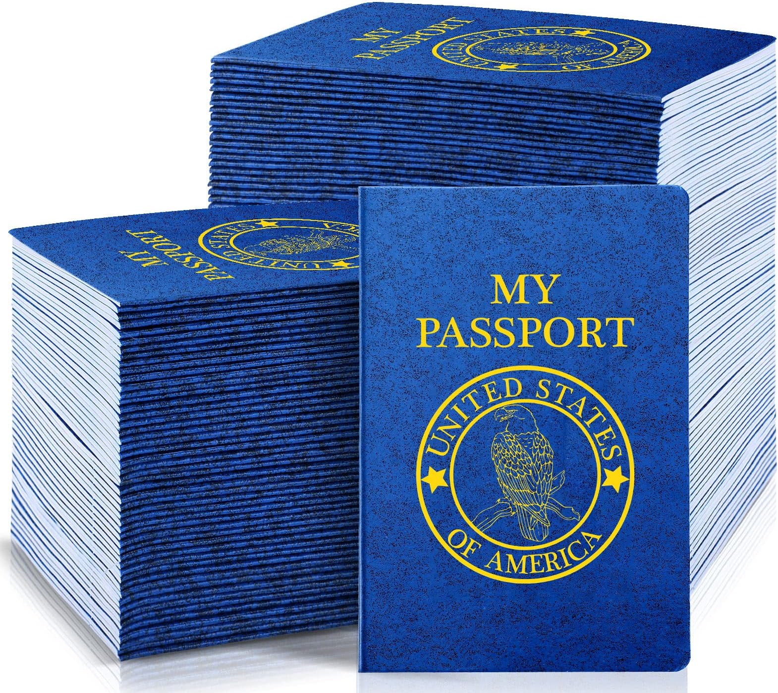 Amazon.com: Blank Passport Book, Blue Passport Notebook 4 x 5.5 Inch ...