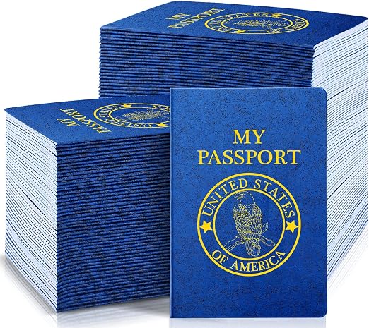 Amazon.com: Woanger 100 Pcs Blank Passport for Kids Book Passport ...