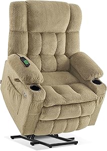 Amazon.com: MCombo Dual Motor Power Lift Recliner Chair with Massage ...