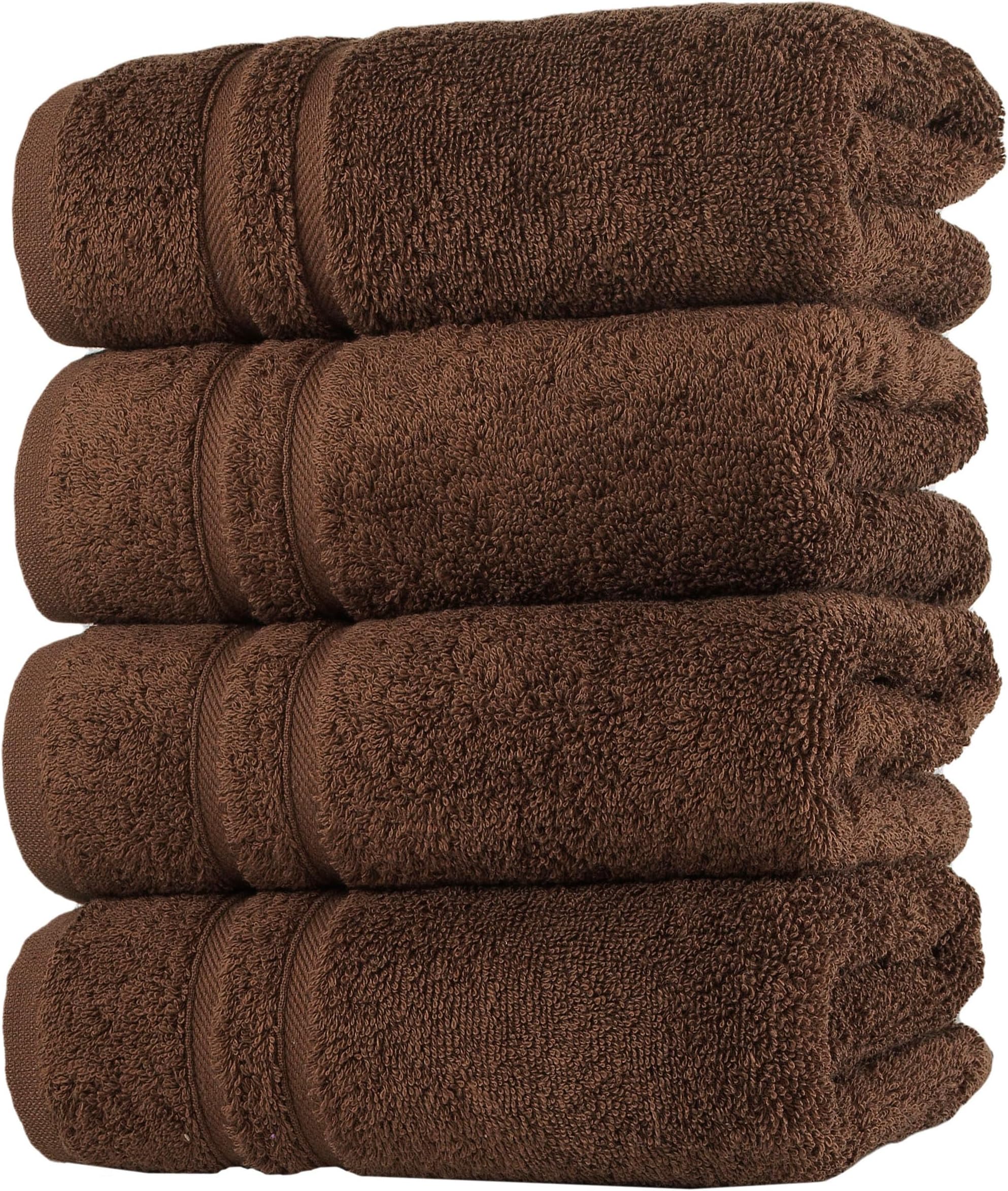 Amazon.com: Superior Turkish Cotton Jacquard Solid 6-Piece Hand Towel ...