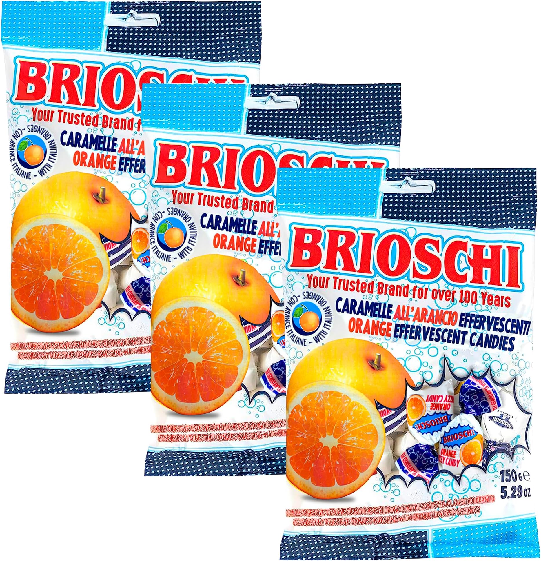 Amazon.com : Brioschi Orange Flavored Effervescent Fizzy Digestive ...