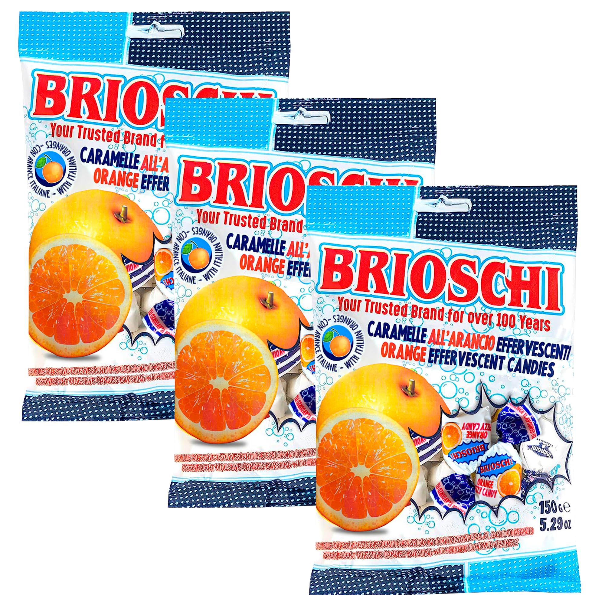 Amazon.com : Brioschi Orange Flavored Effervescent Fizzy Digestive ...