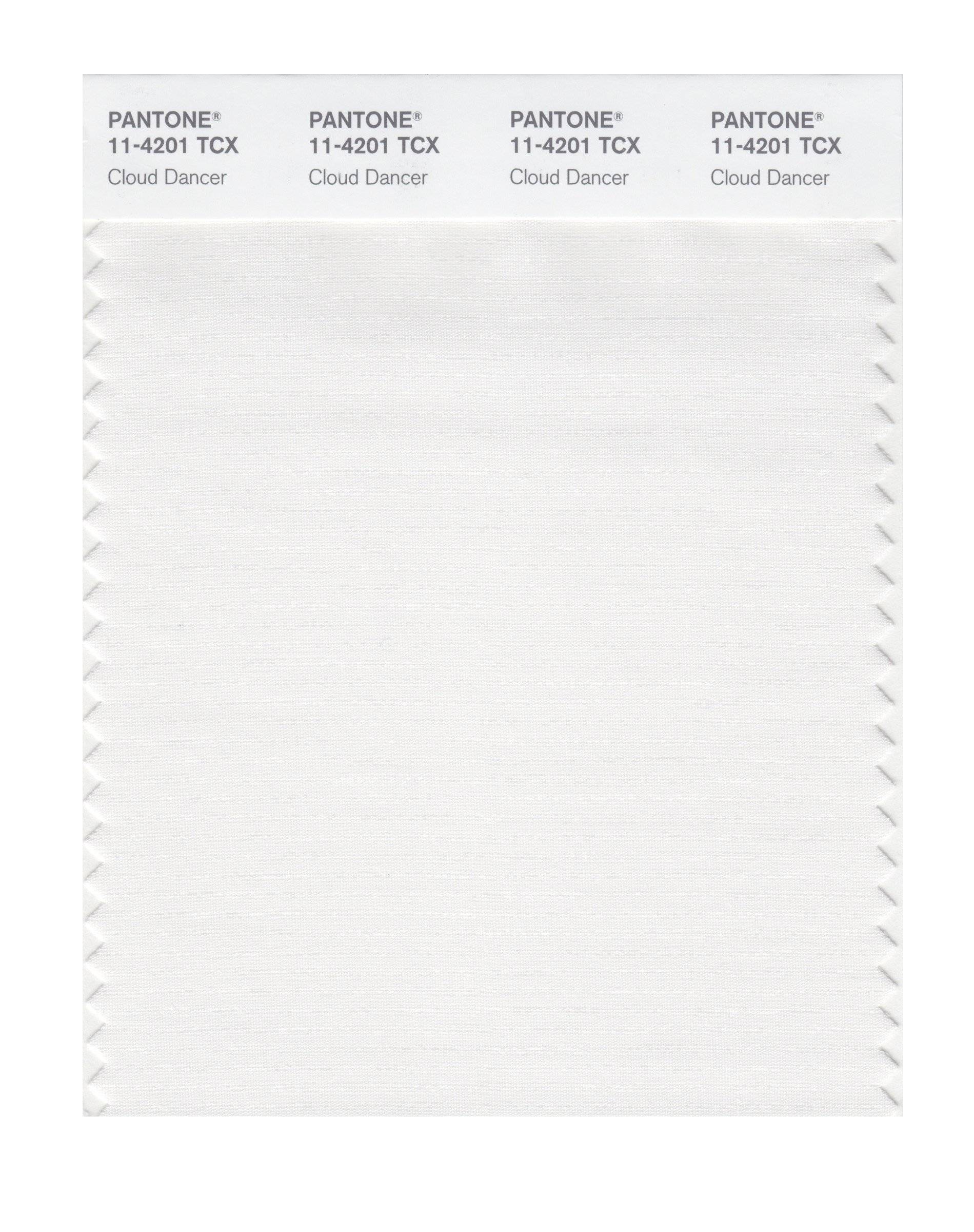 PANTONE Smart 11-4201X Color Swatch Card, Cloud Dancer - House Paint ...
