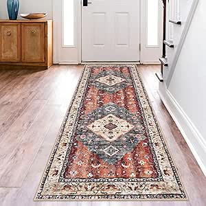 Amazon.com: KOZYFLY Runners for Hallways 2.6x8 Ft Washable Kitchen Runner Rug Boho Runner Rug ...