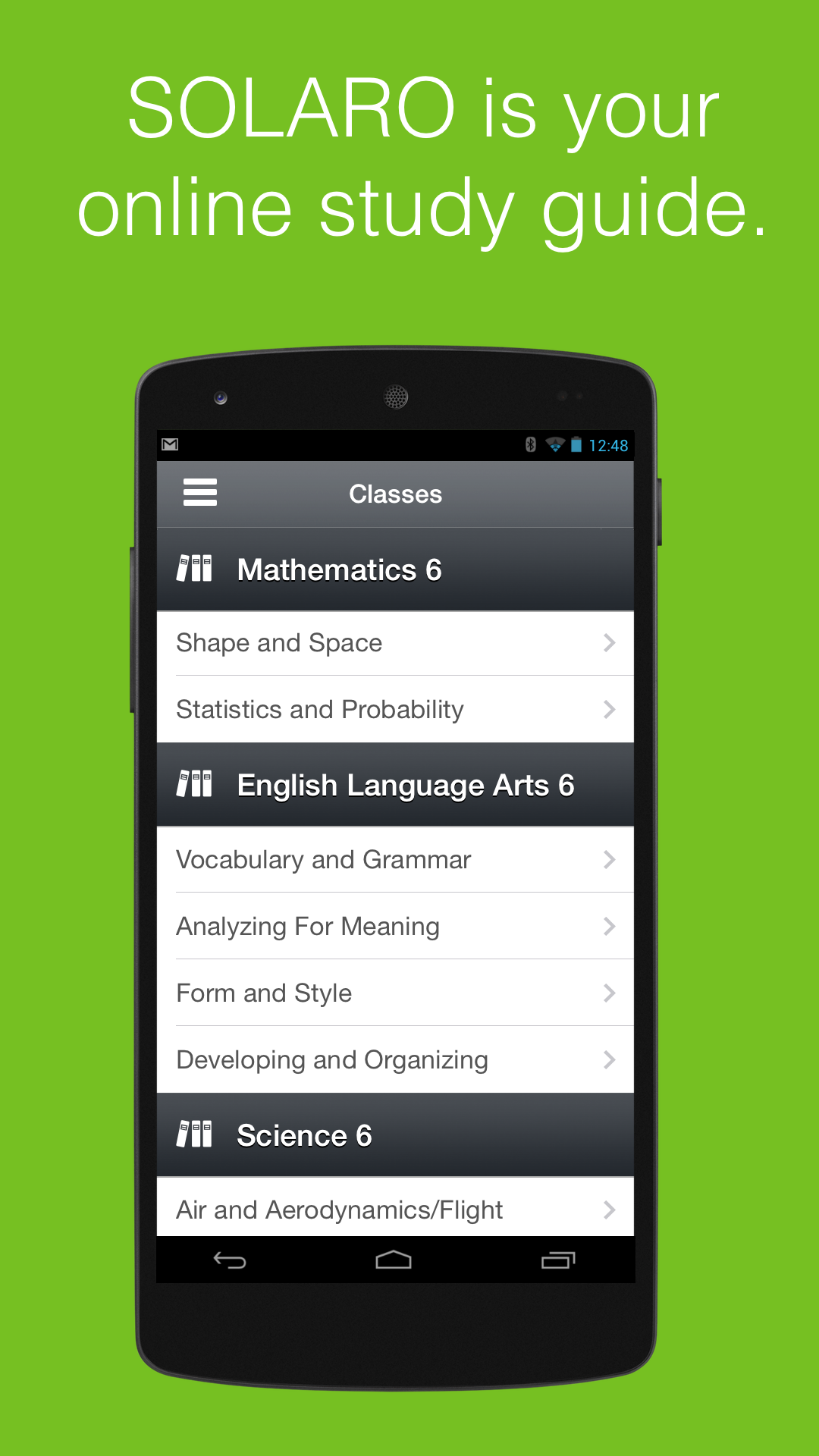 SOLARO — Study help for Common Core in math and English language arts ...