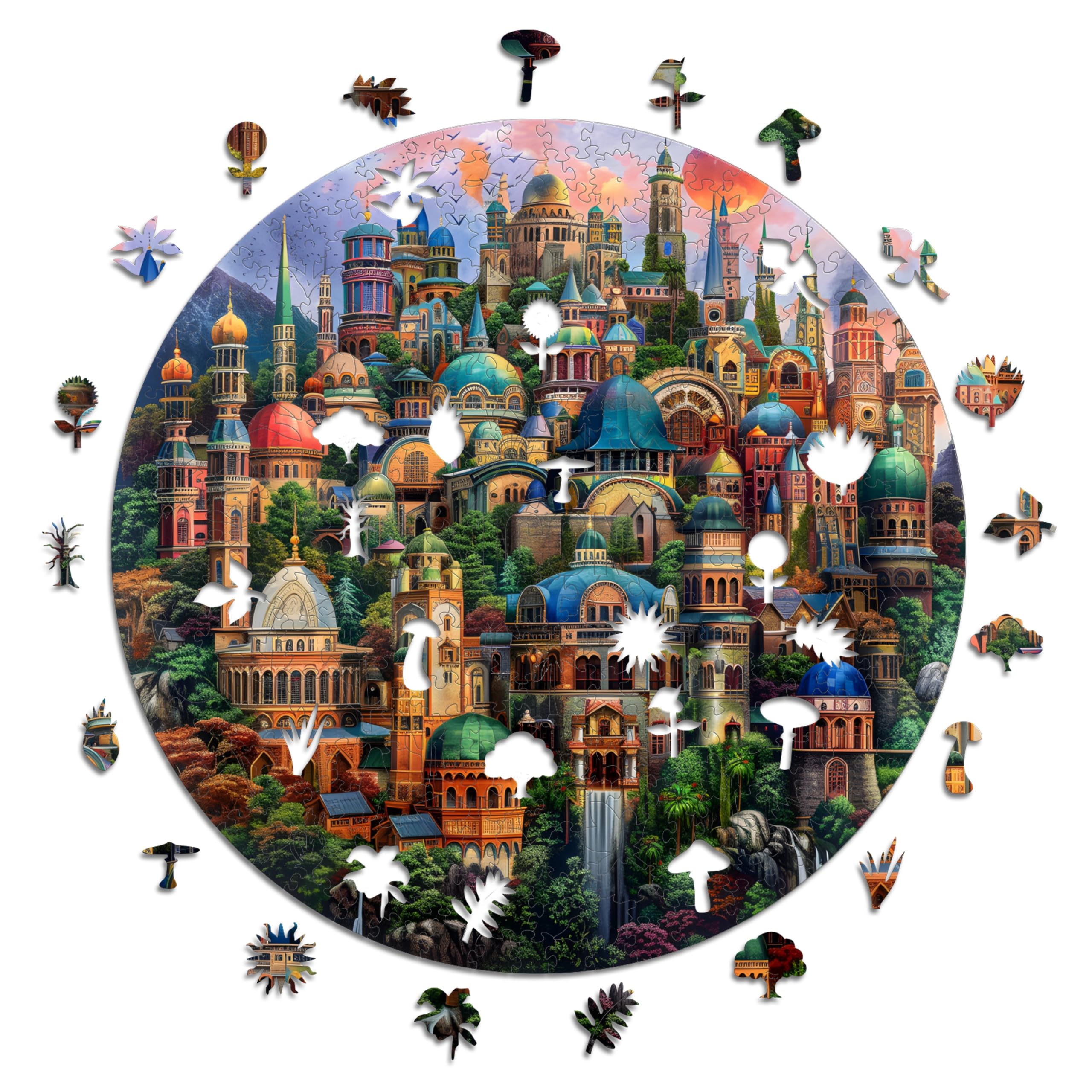 Iconic Puzzles – Enchanted Homes, Fantasy, 100% sustainable wooden ...