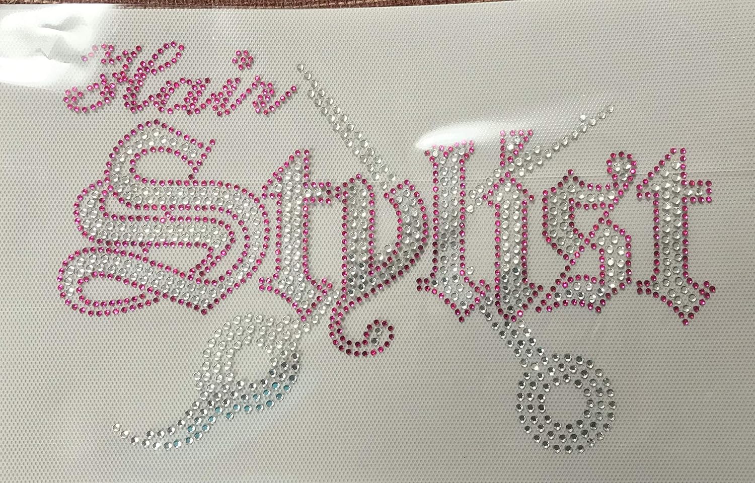 Amazon.com: Hair Stylist Scissors Rhinestone Transfer Iron On Hot Fix ...