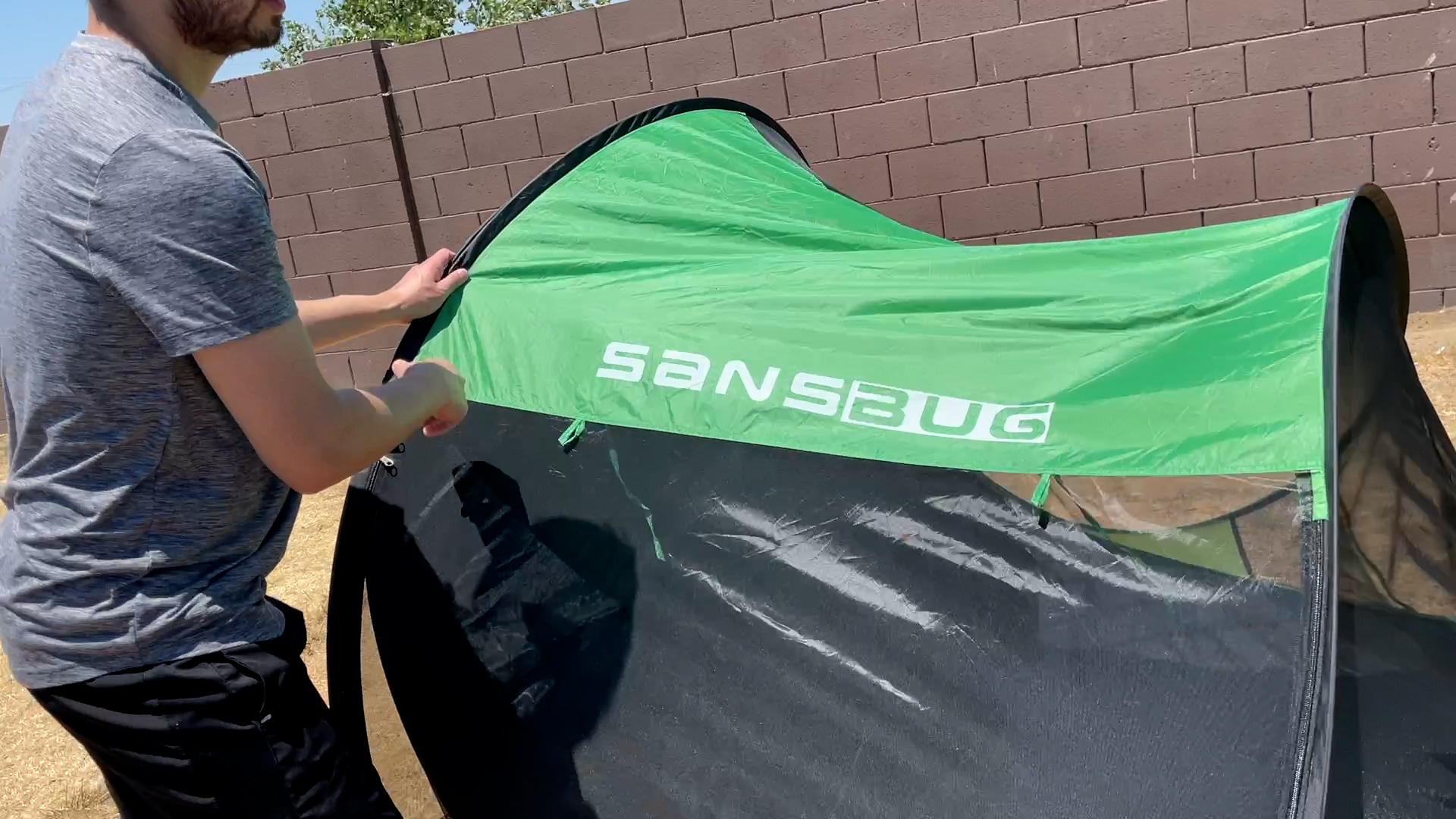 Watch How To Close the SANSBUG Popup Tent! on Amazon Live