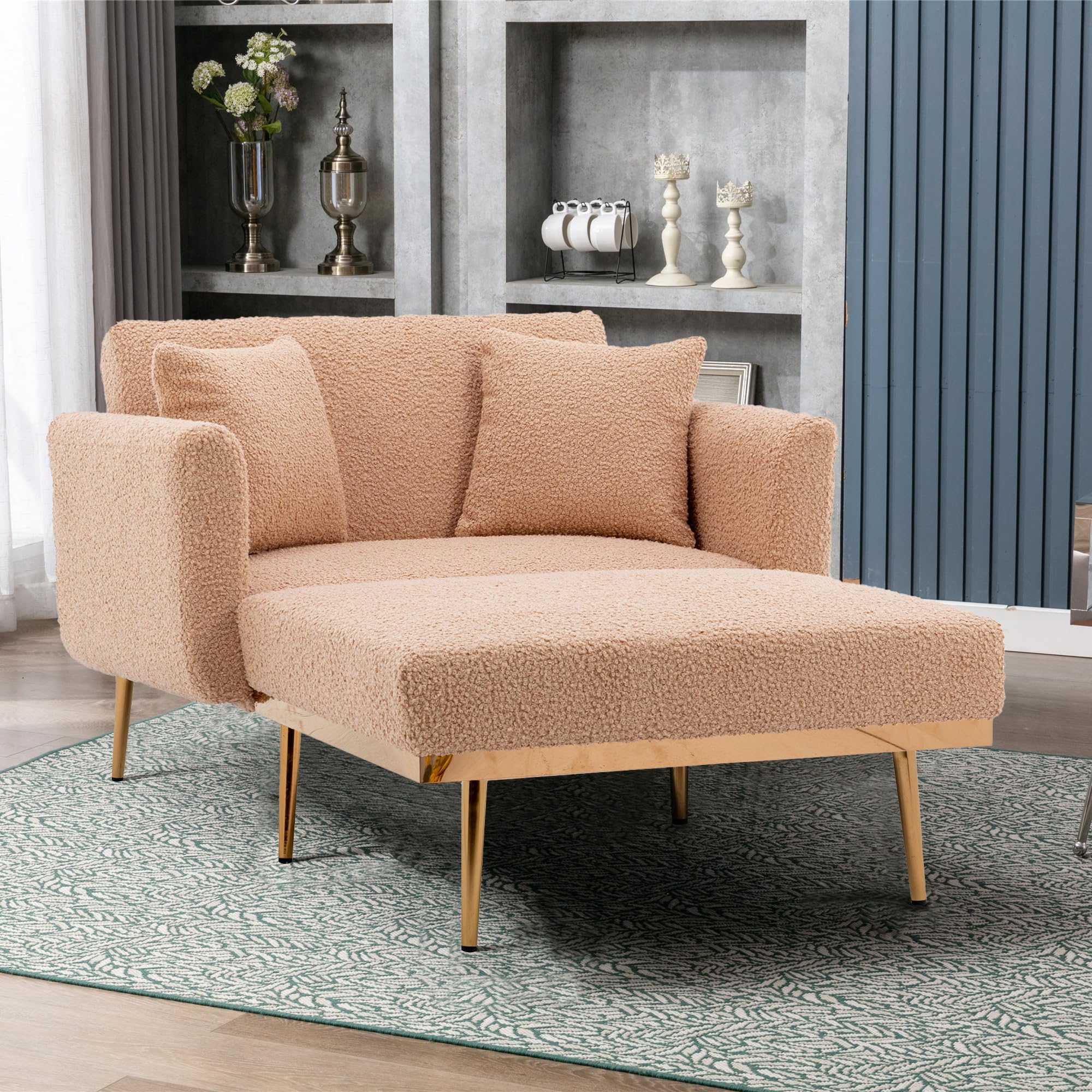 Amazon.com: SULOPS Convertible Futon Chair Bed,Chaise Lounge Chair with ...