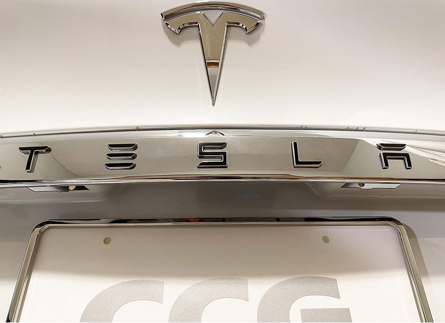 Amazon.com: Custom Cut Graphics Liftgate Applique Wrap for Tesla Model ...