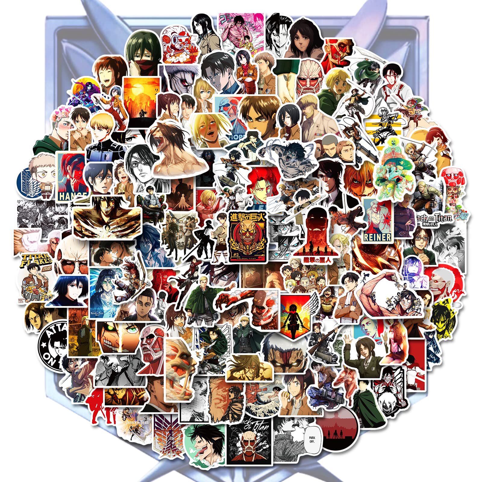 Buy Attack On Titan Anime Stickers, 200pcs AOT Stickers Vinly ...