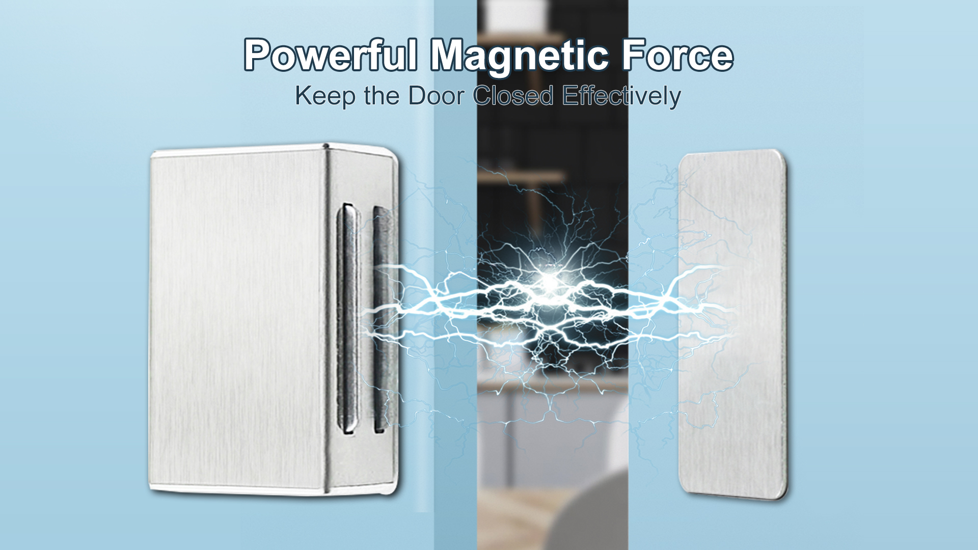 Magnetic Door Latch 8 Sets Transparent Magnetic Latches - Self-Adhesive ...