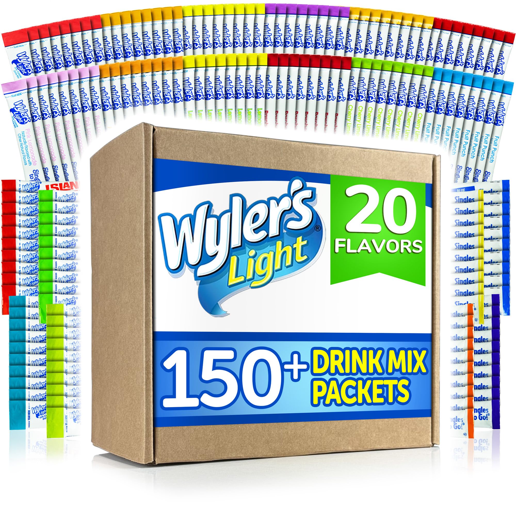 Amazon.com : Wyler's Drink Mix Packets - 20 Flavor Variety Pack - 176 ...