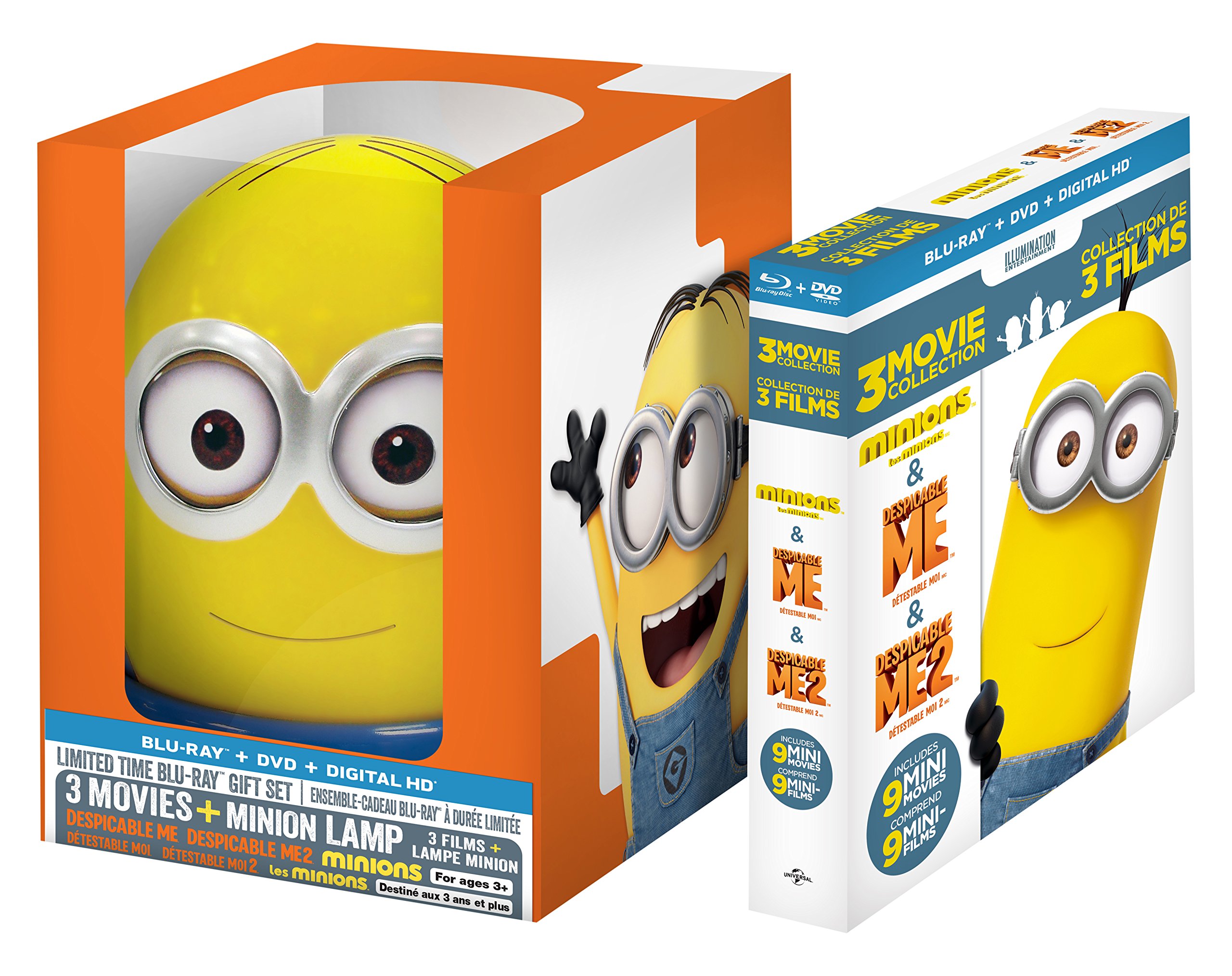 Buy Despicable Me (3-Movie Collection with Minion Lamp) (Blu-ray + DVD ...
