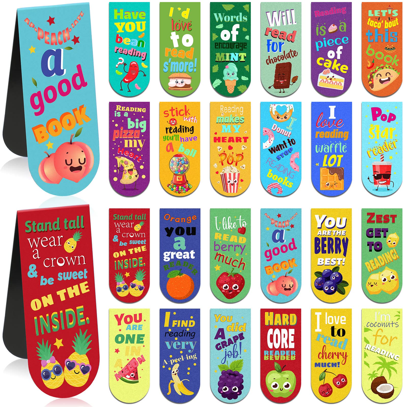 Snapklik.com : 48 Pack Scented Bookmarks Magnetic Scratch And Sniff ...