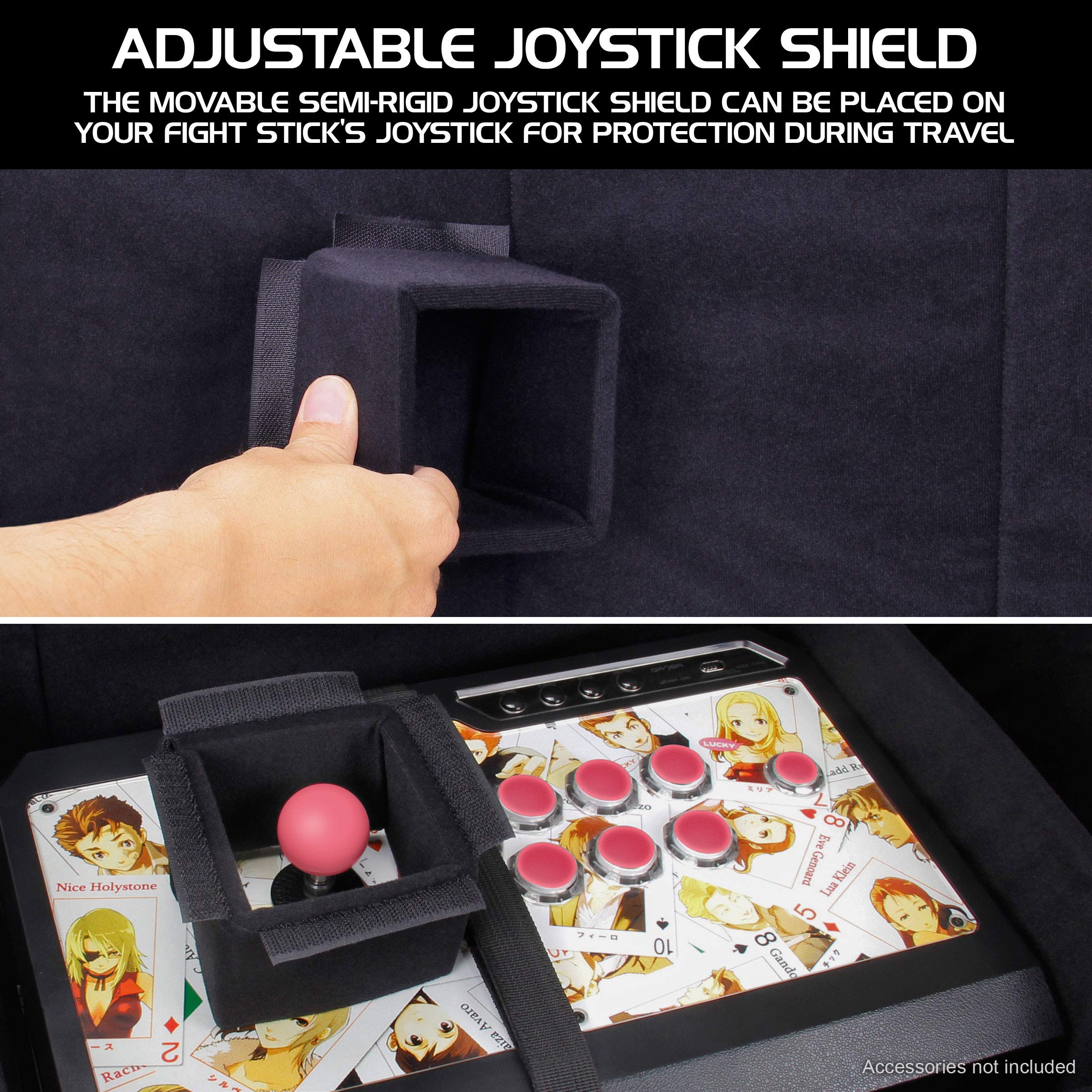 ENHANCE Arcade Fight Stick Backpack Travel Bag - Gaming Joystick ...