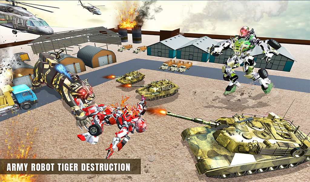 Furious Wild Tiger Robot Tank Robot Transform Game - App on Amazon Appstore
