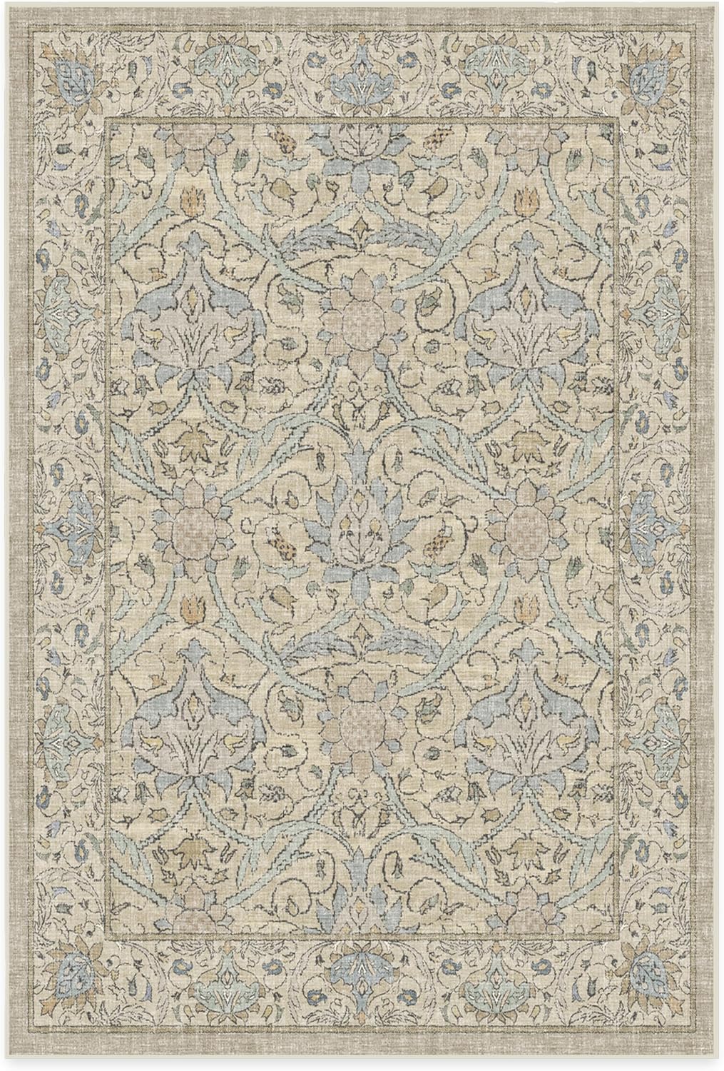 Amazon.com: RUGGABLE x Morris & Co Washable Rug - Perfect Bohemian Area ...