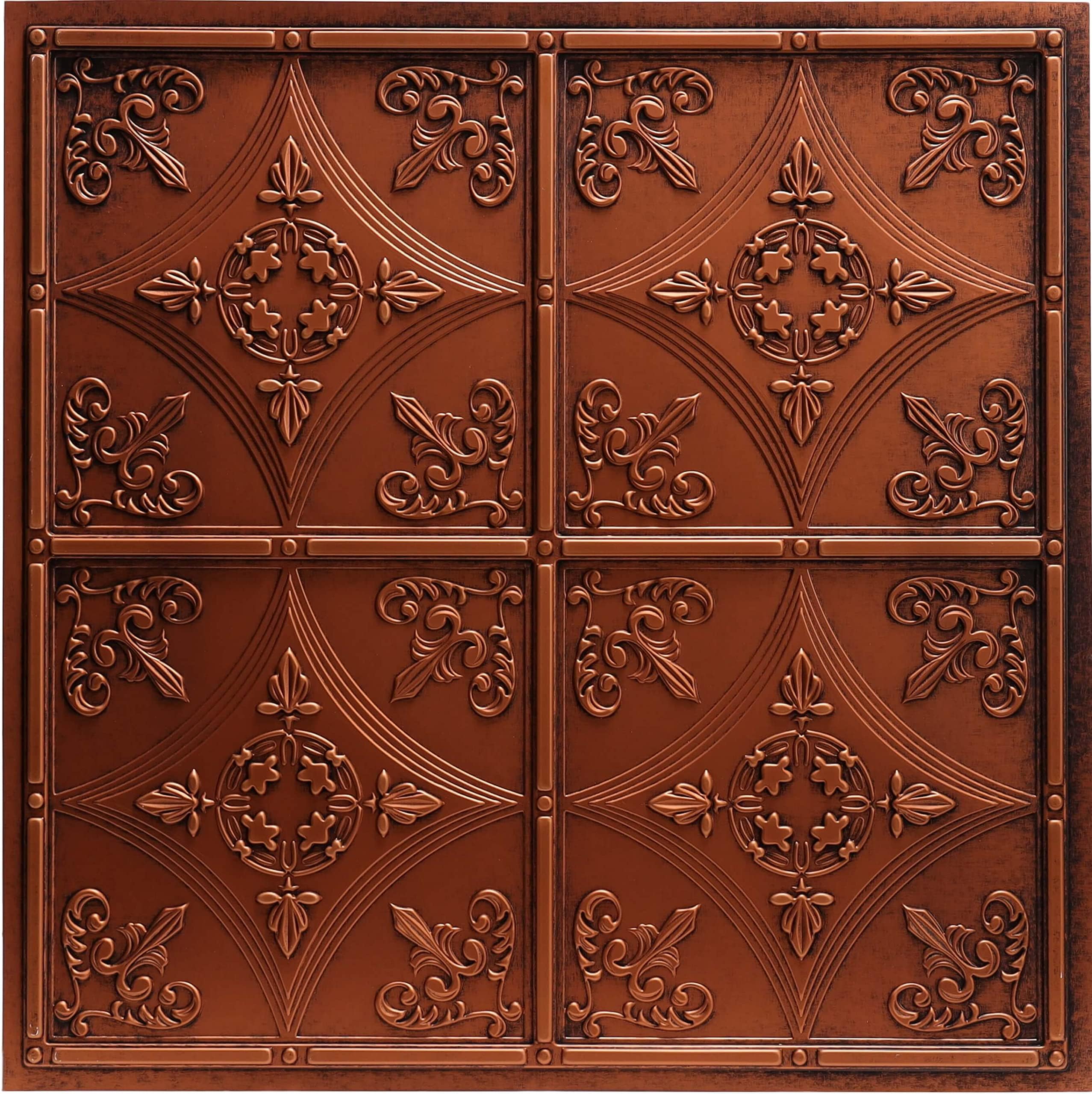 Amazon.com: Antyx Antique Copper Patina (24x24 PVC) Ceiling Tile : Home ...