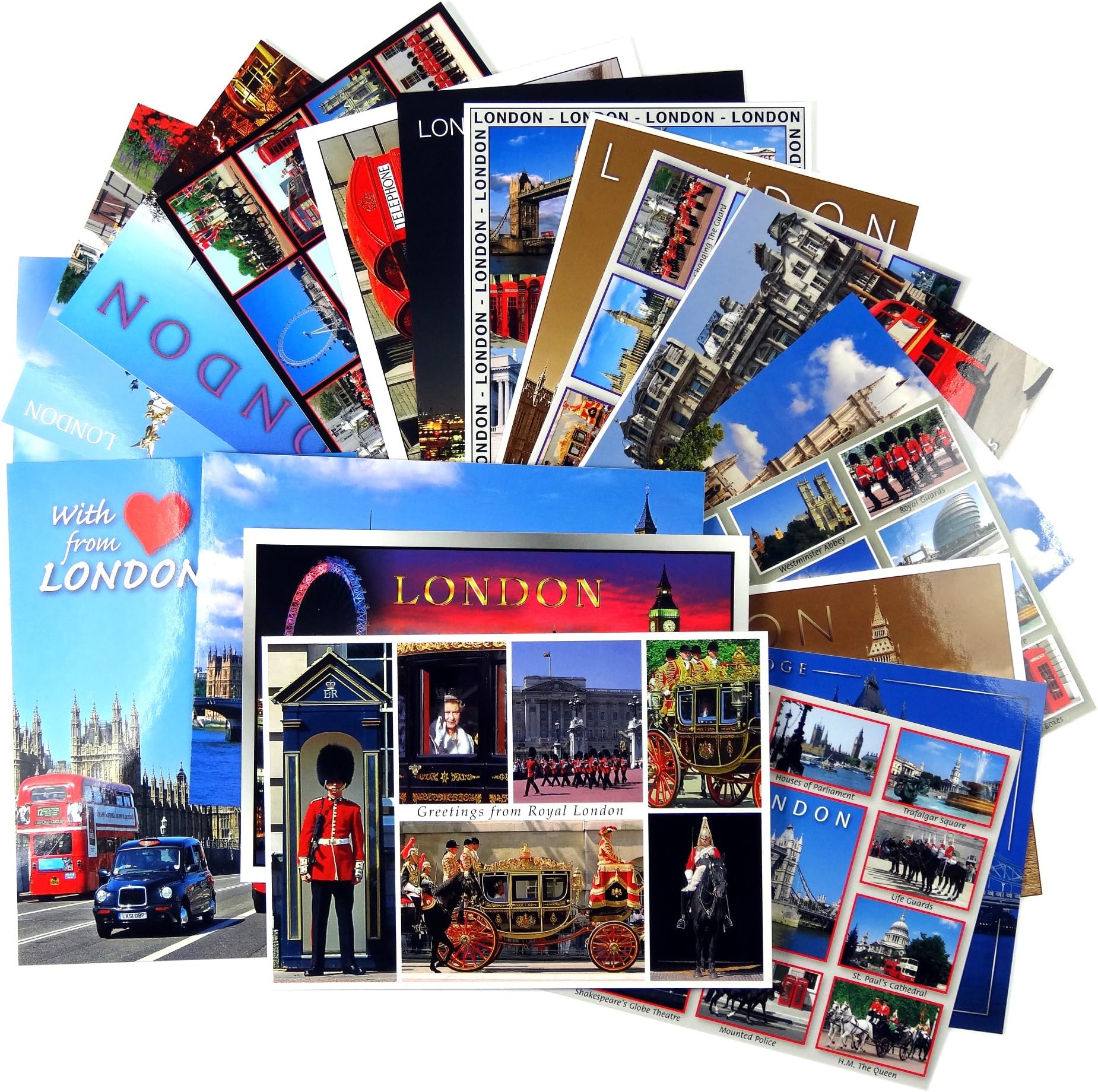 Postcards London A Selection of Approximately 20 London with Various ...