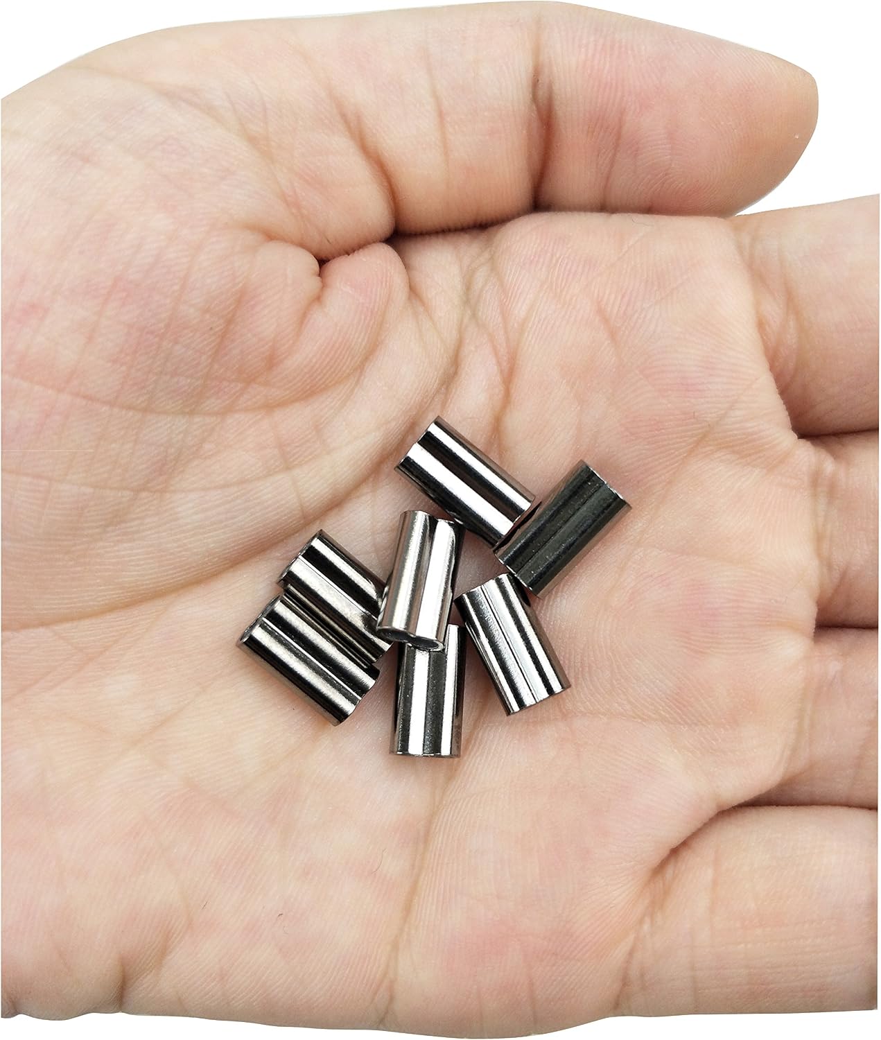 Fishing Crimp Kit 100pc Copper Crimp Sleeves - Fishing Line Connectors ...