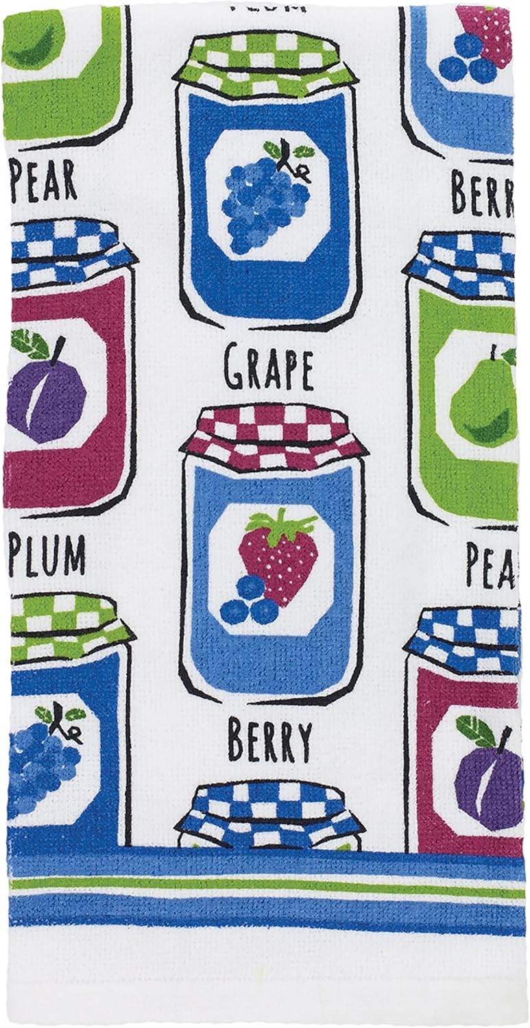 Amazon.com: Ritz Canning Collection Print Kitchen Towel, Fruit Jars ...