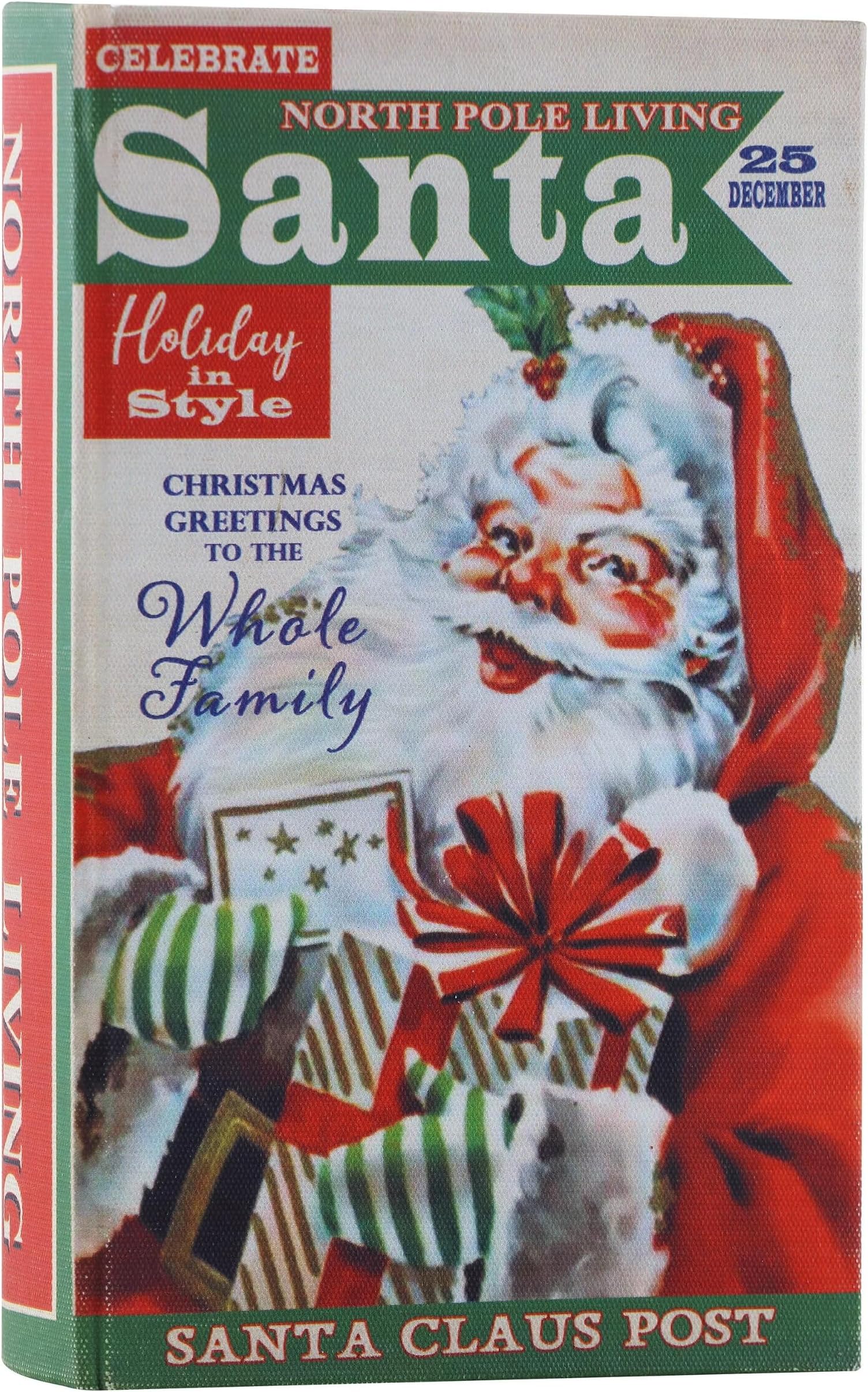 Amazon.com: Mr. Christmas 8.4 in. Vintage Storage Box - Santa : Home ...