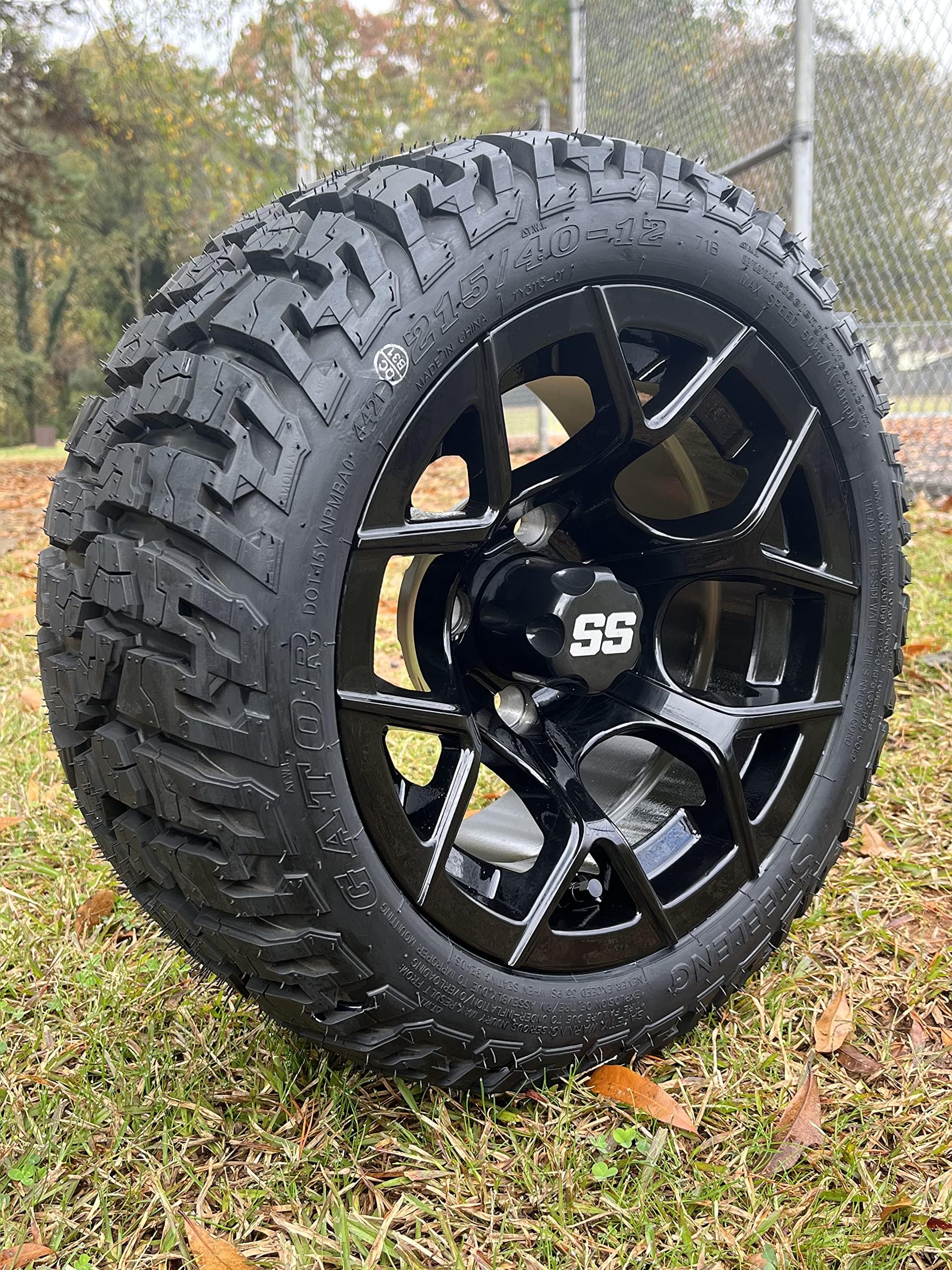 Amazon.com: 12" BLACKJACK Metallic Bronze Aluminum Wheels and 23" All ...