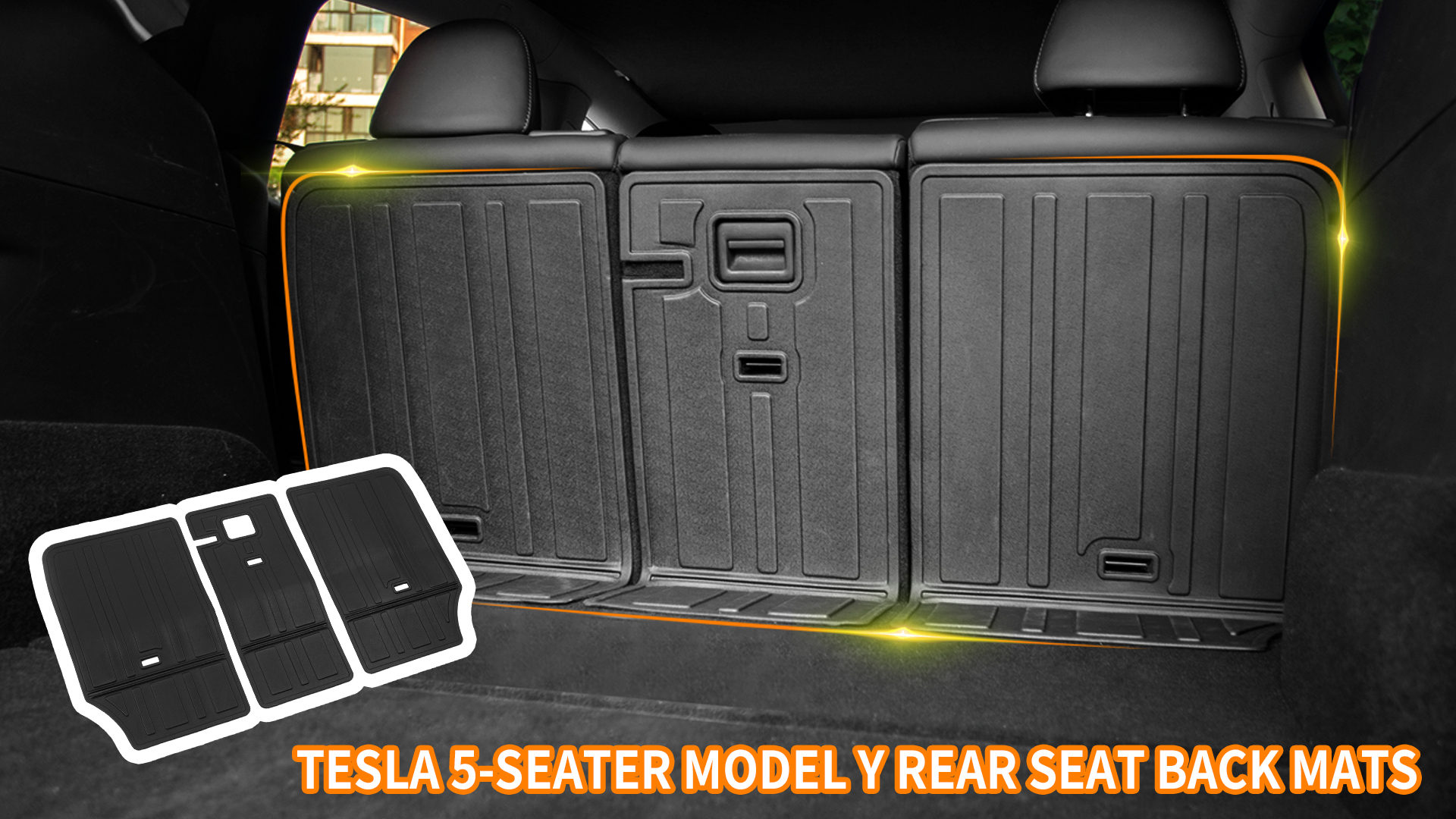 Watch Installation Video Of 5-seater Model Y Rear Seat Back Mats on ...