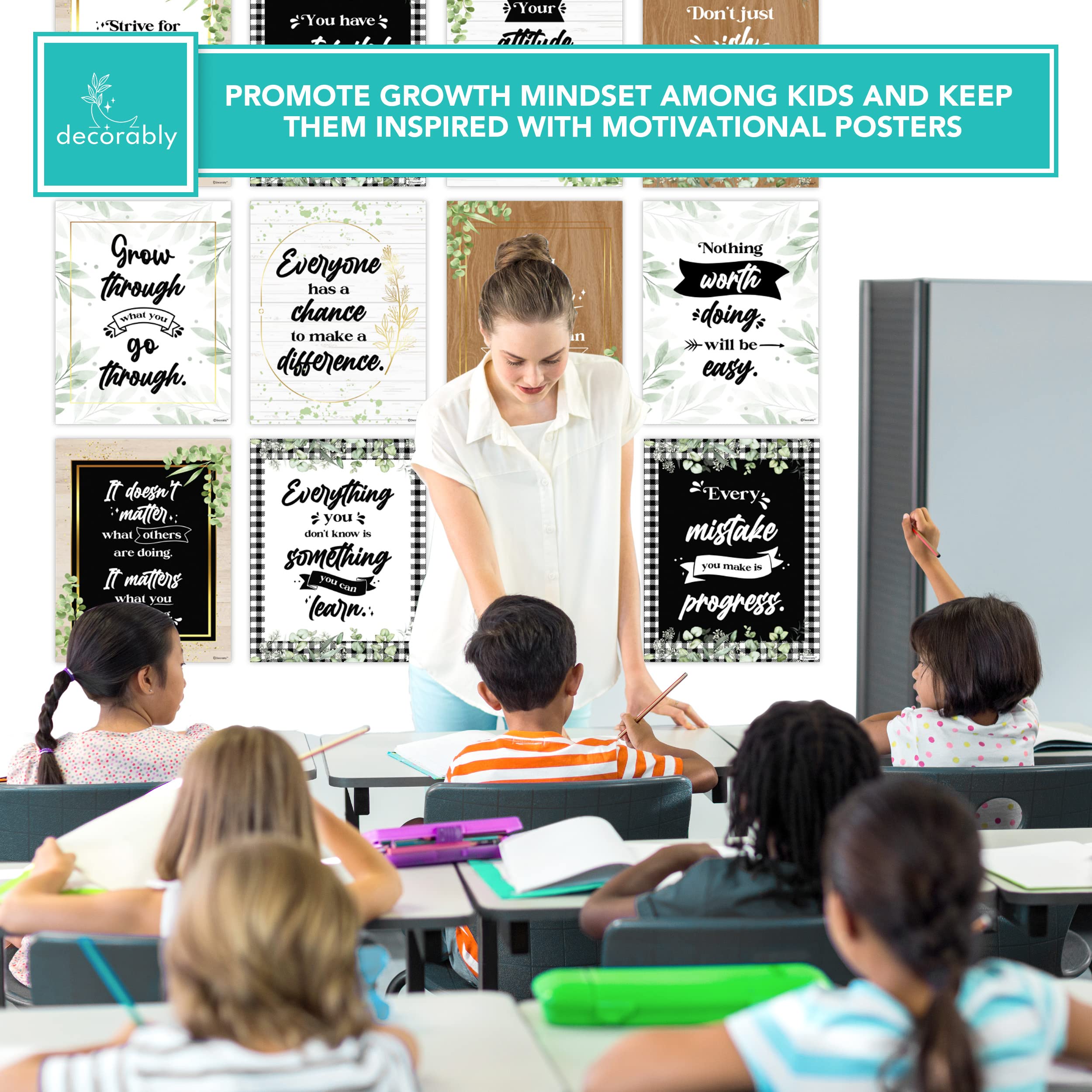 Snapklik.com : Decorably 15 Farmhouse Themed Motivational Wall Decor ...