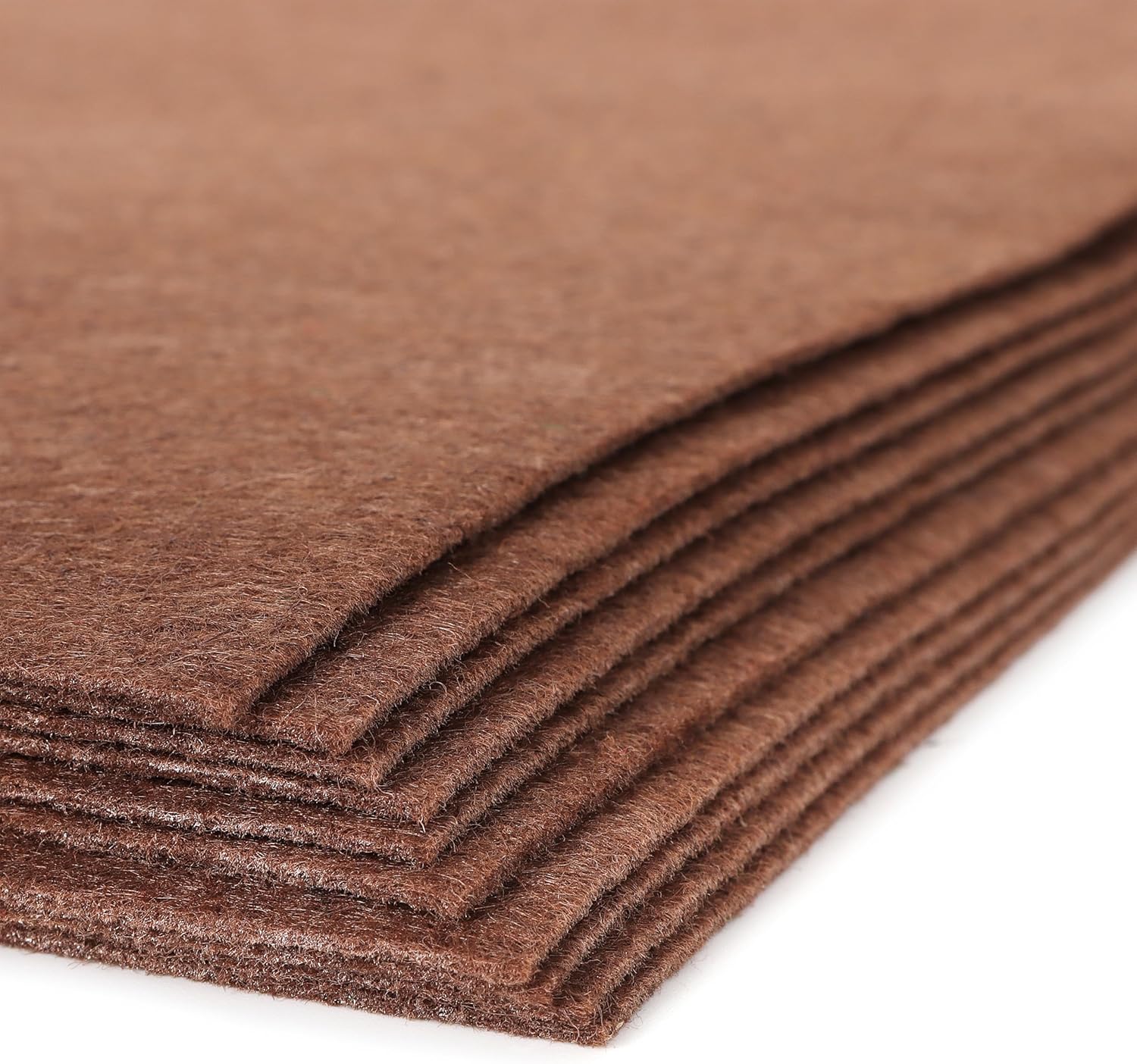 Amazon.com: Felt Fabric Sheets for Crafts for Kids: ZAIONE Stiff Brown ...