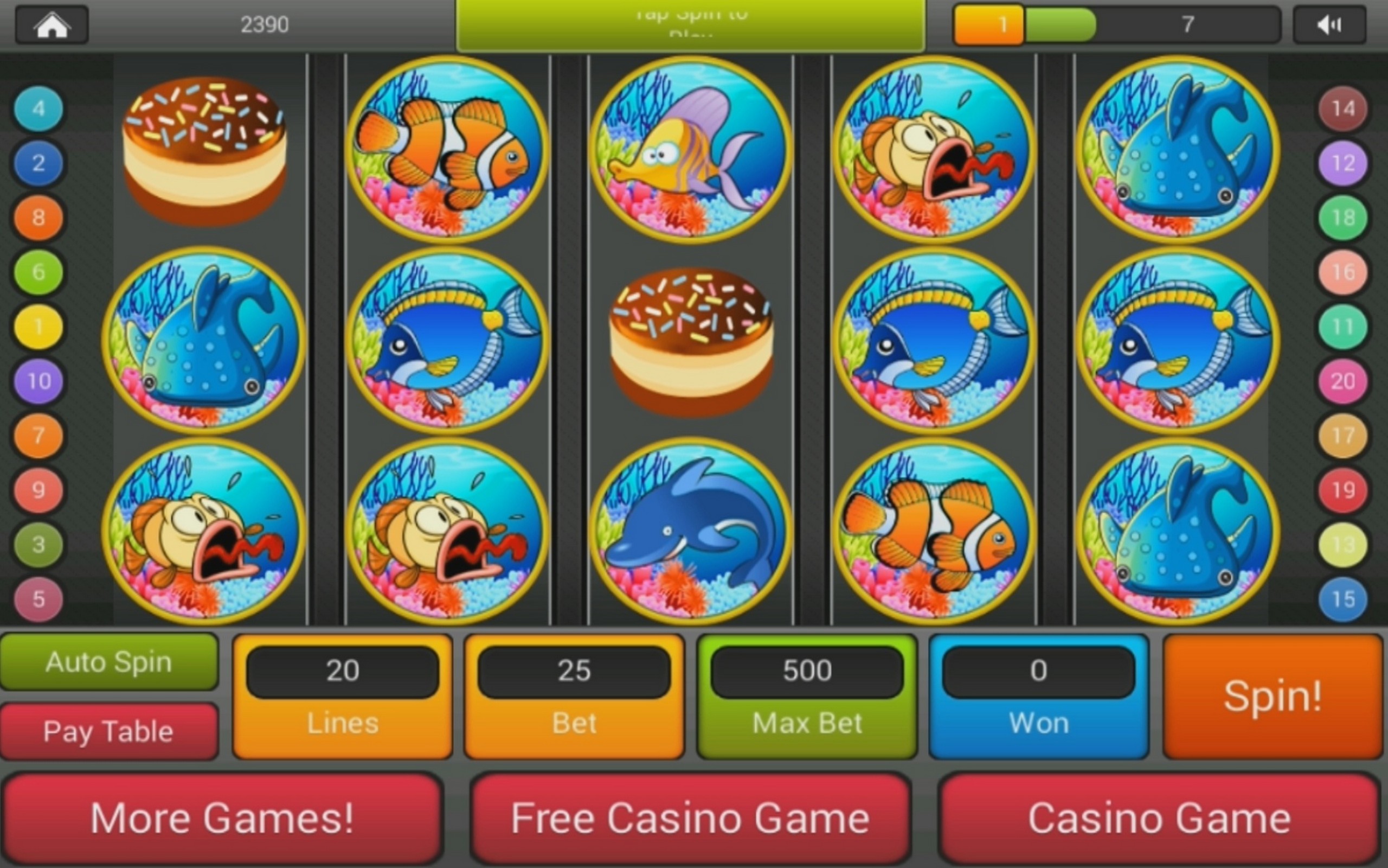 Big Fun Fish Slots Casino Machine for Android & Kindle Fire Free - App ...