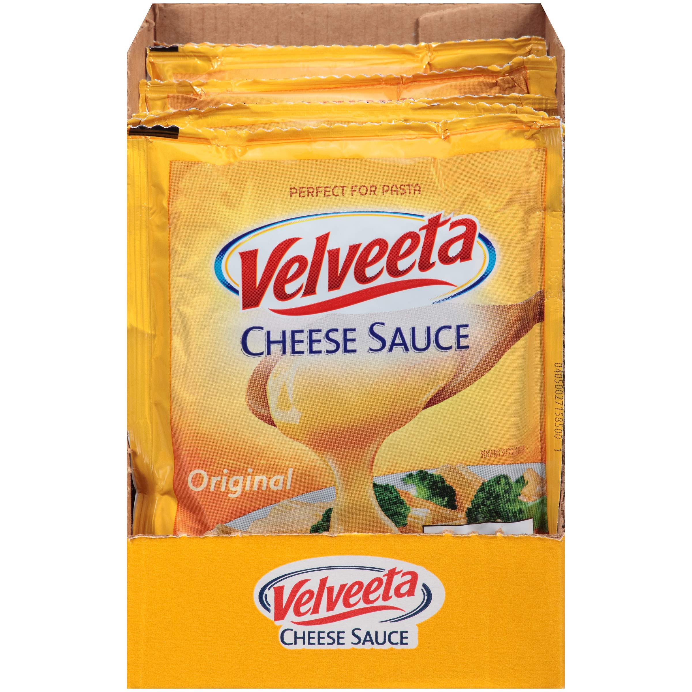 Velveeta Original Cheese Sauce Pouches, 24 ct Pack, 4 Boxes Of 6 ...