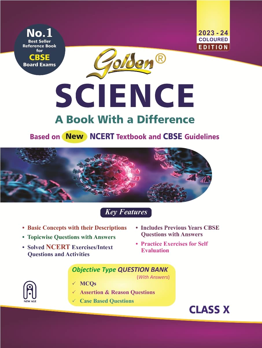 Buy Golden Science: Based on NEW NCERT for Class- 10 (For CBSE 2024 ...