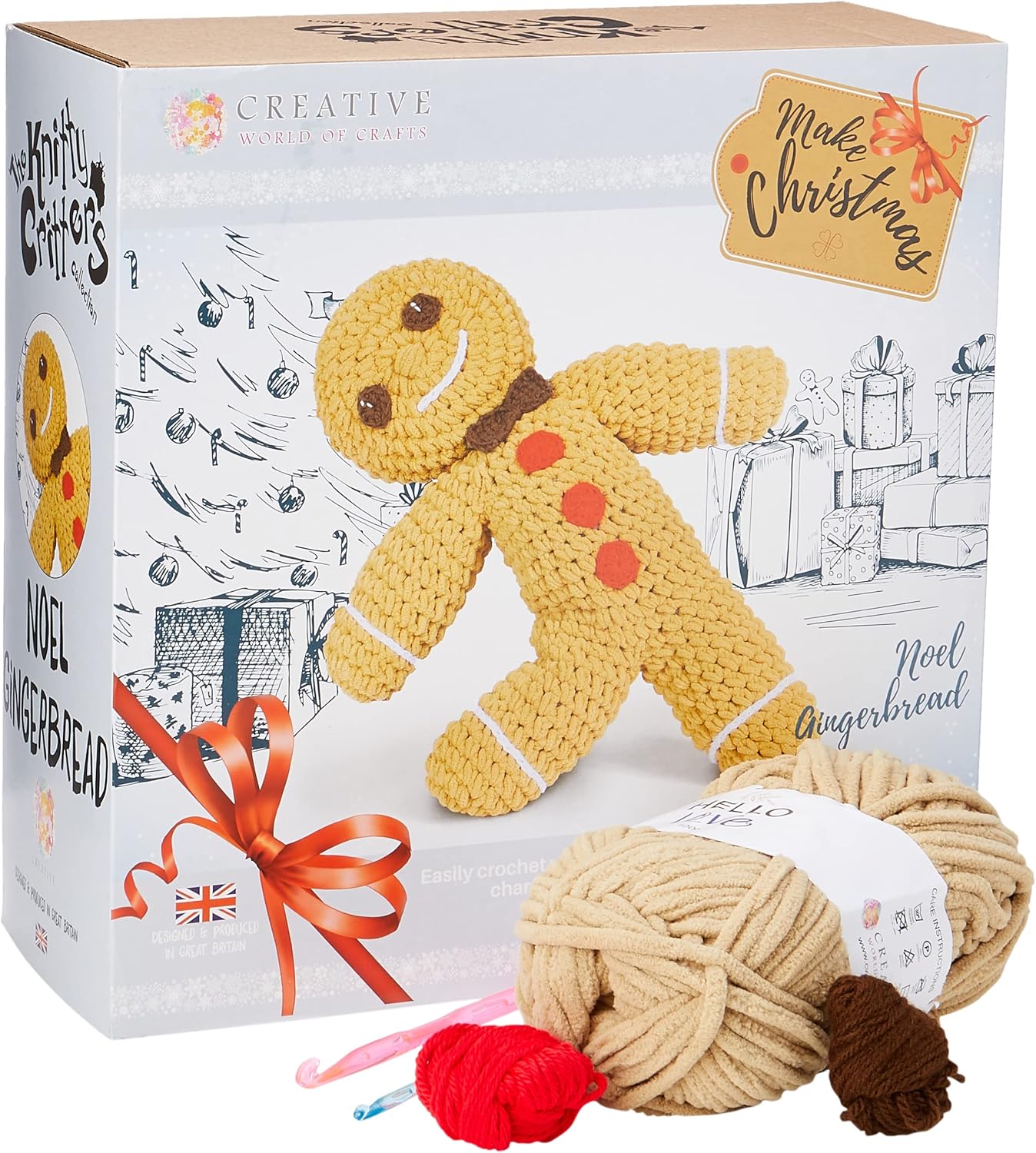 KNITTY CRITTERS Christmas Collection, Noel Gingerbread Man : Amazon.co ...