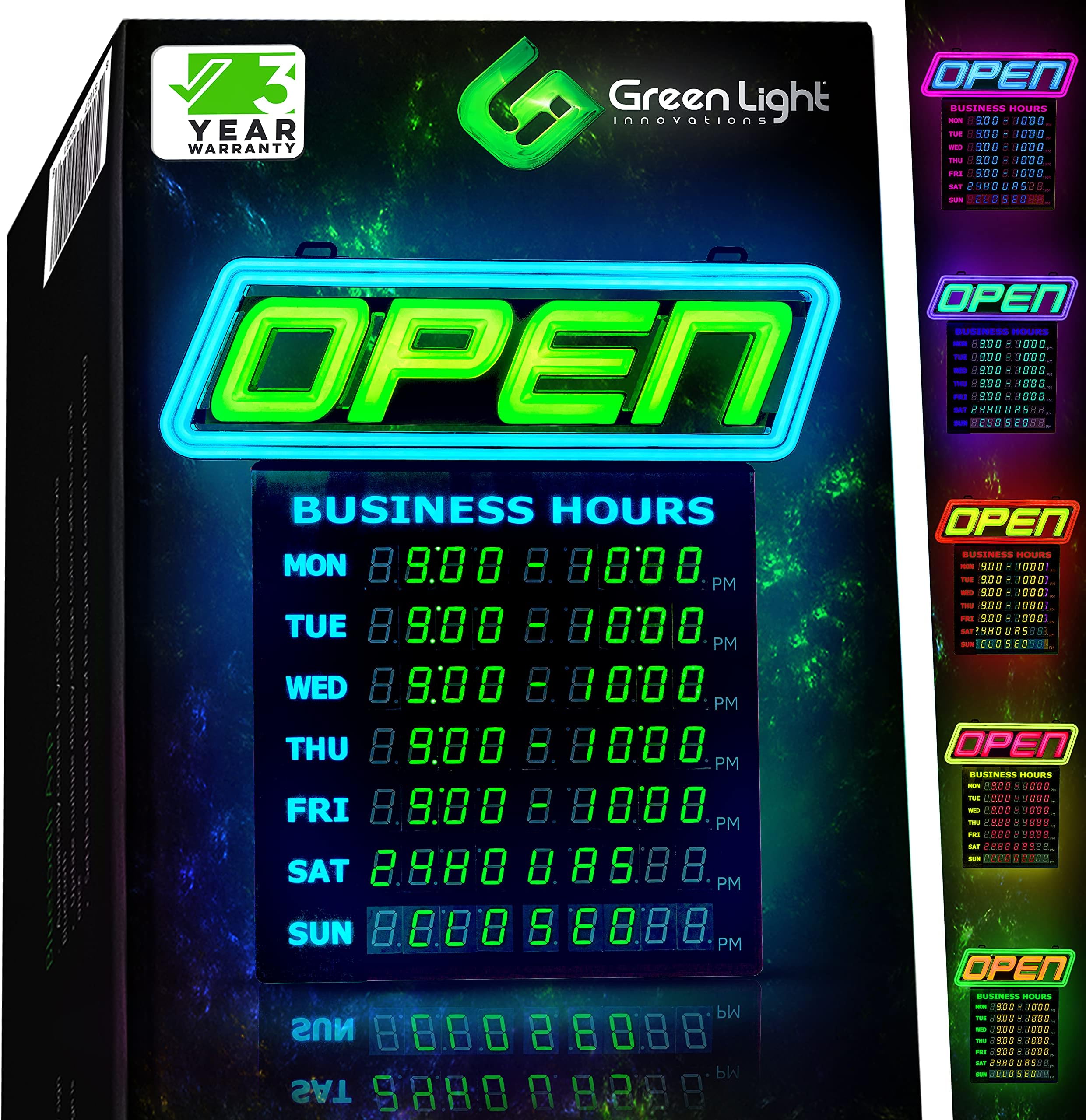 Amazon.com: Optiva Open Signs for Business, Large Ultra Bright Open ...