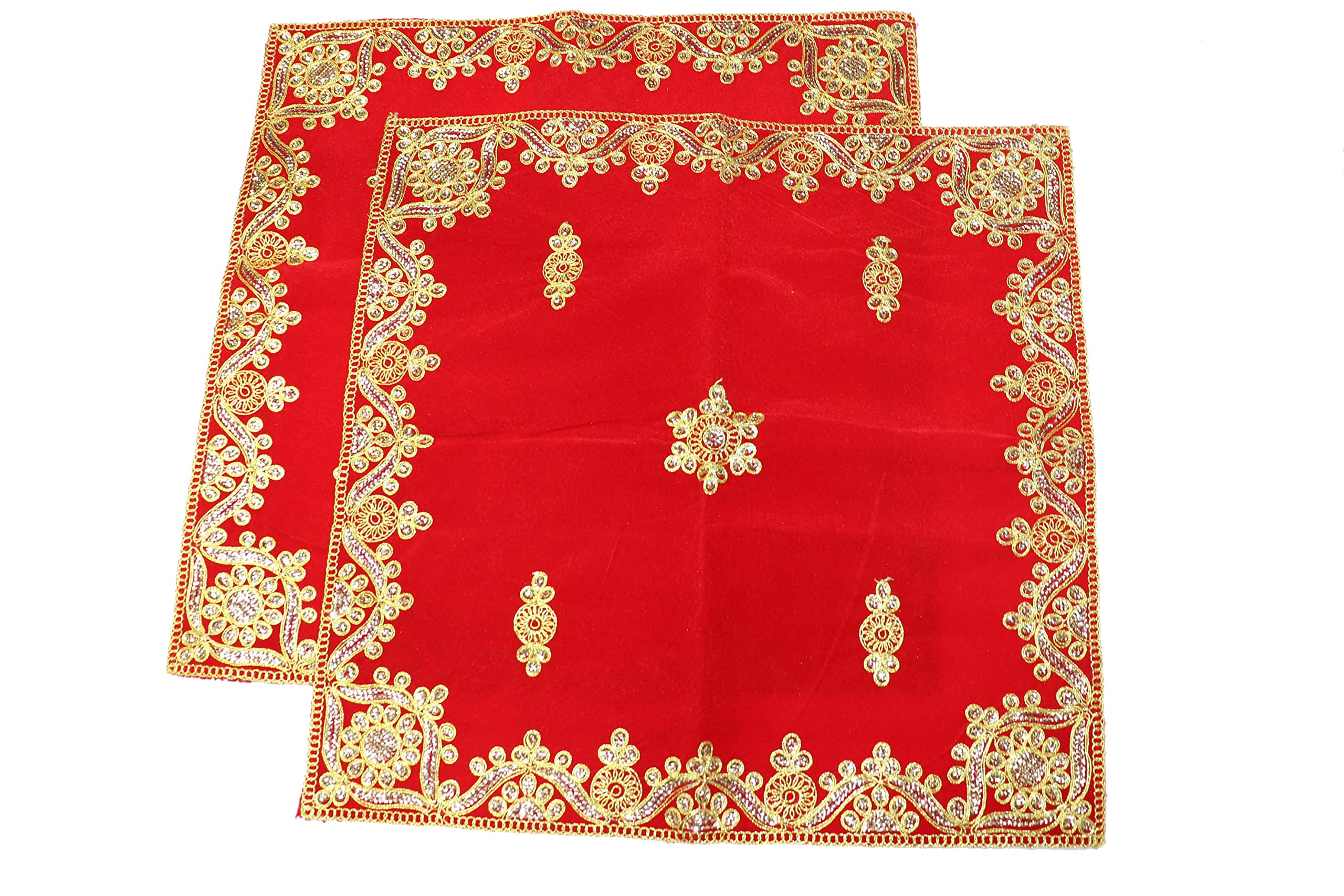 Buy Reliable Velvet Embroidered Pooja Assan/Ganpati Rumal Velvet Pooja ...