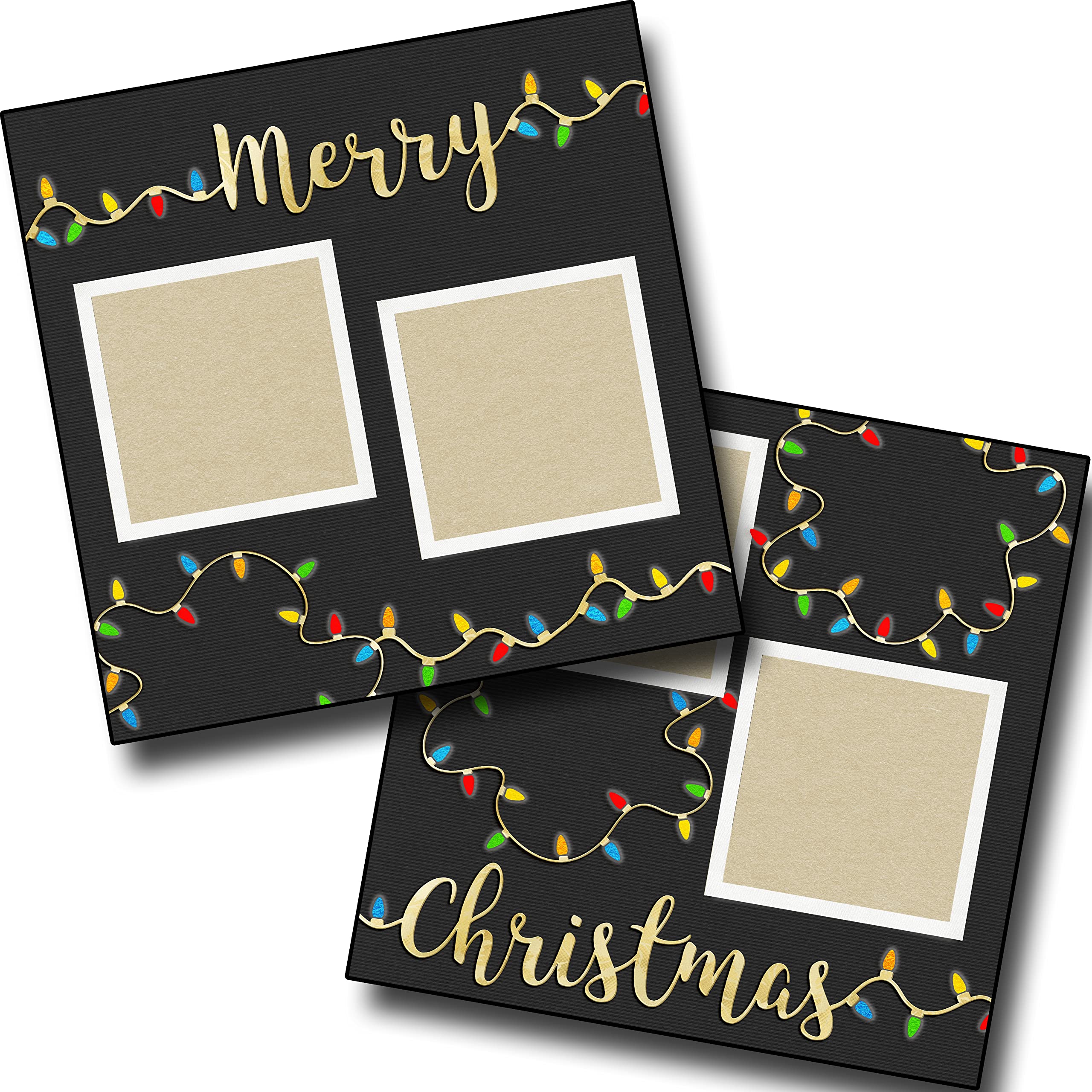 Amazon.com: Merry Christmas Lights - Premade Scrapbook Pages - EZ ...