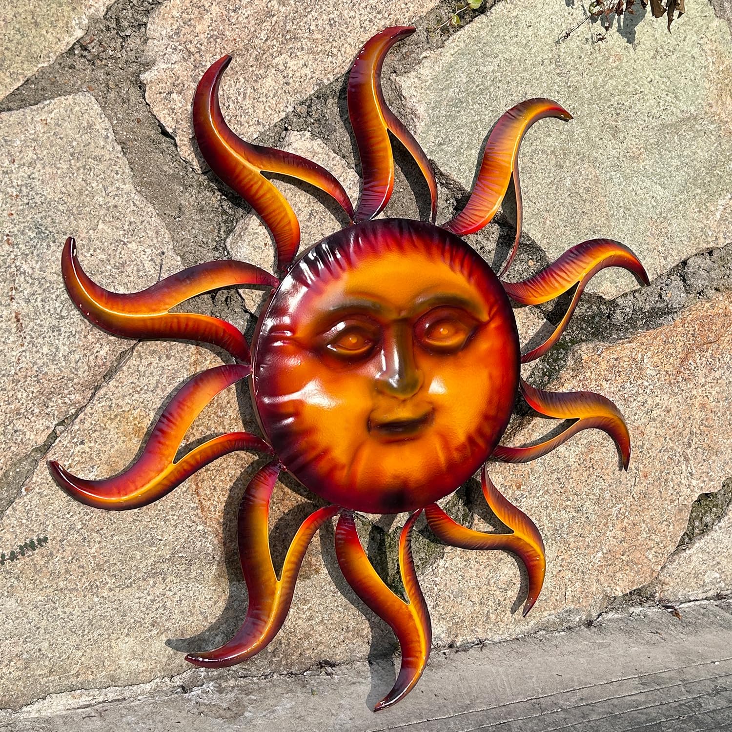 Snapklik.com : Metal Sun Wall Art Decor, 275” Sun Wall Art Hanging For ...