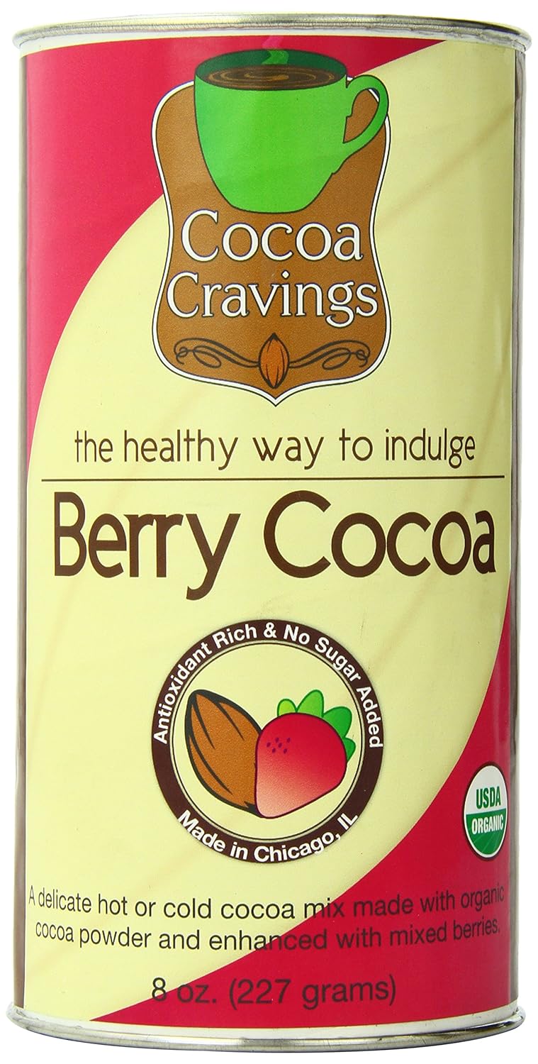 Amazon.com : Cocoa Cravings Hot Cocoa, Berry, 8 Ounce : Hot Cocoa Mixes ...