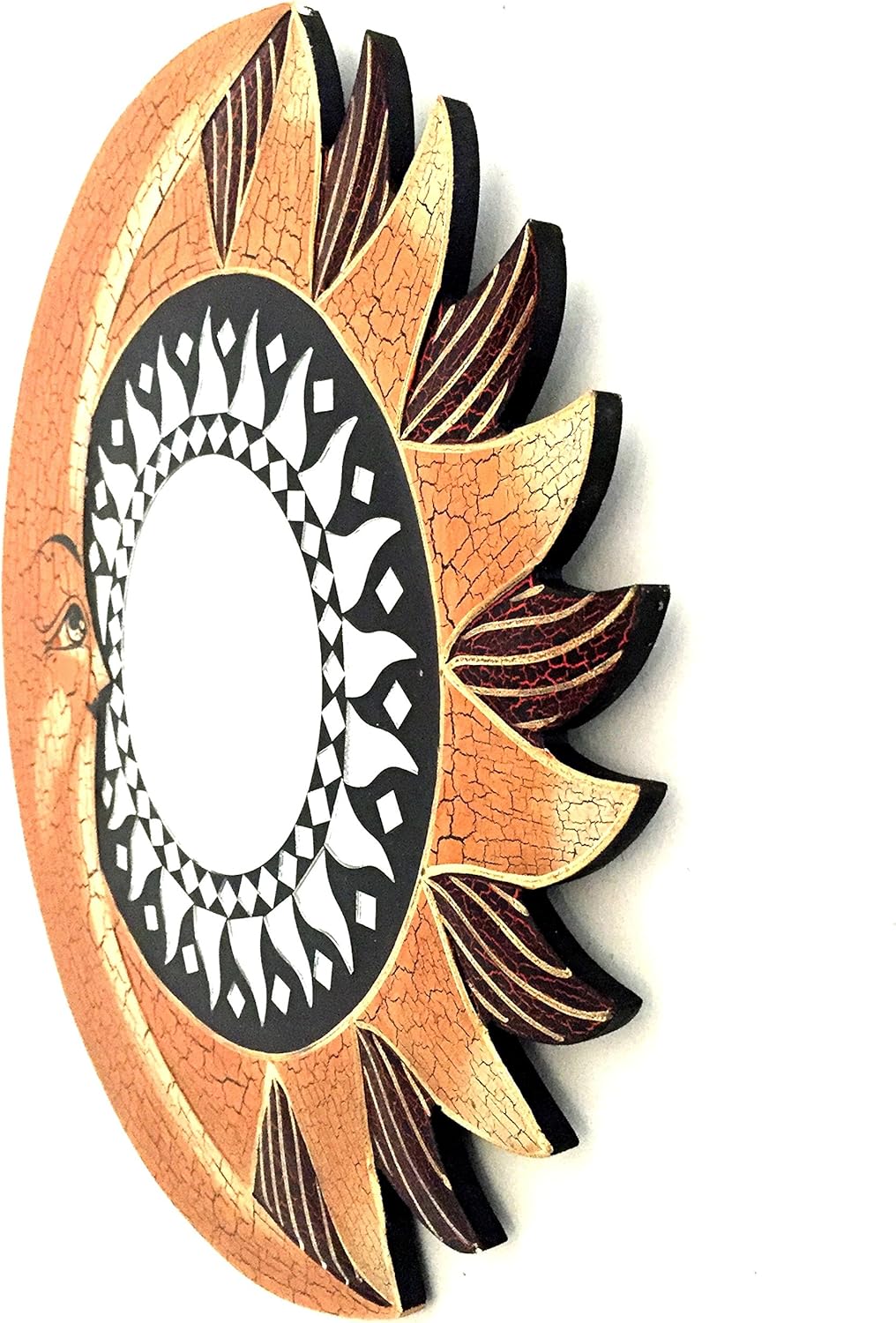 Amazon.com: OMA Celestial Moon Wall Mirror with Mosaic Glass -16 ...