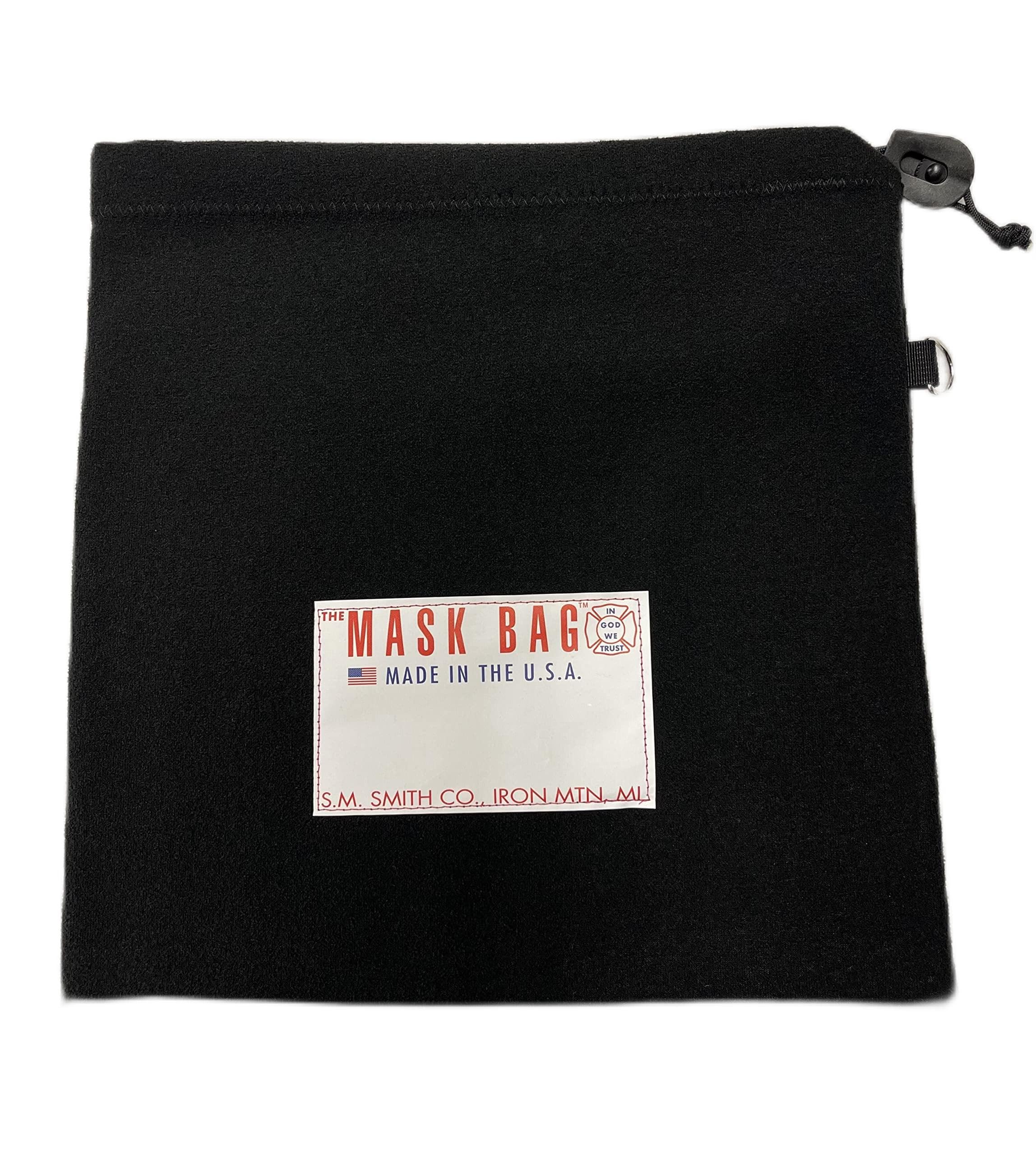 Firefighter SCBA Face Piece Respirator Mask Bag, Black Fleece, Intended ...