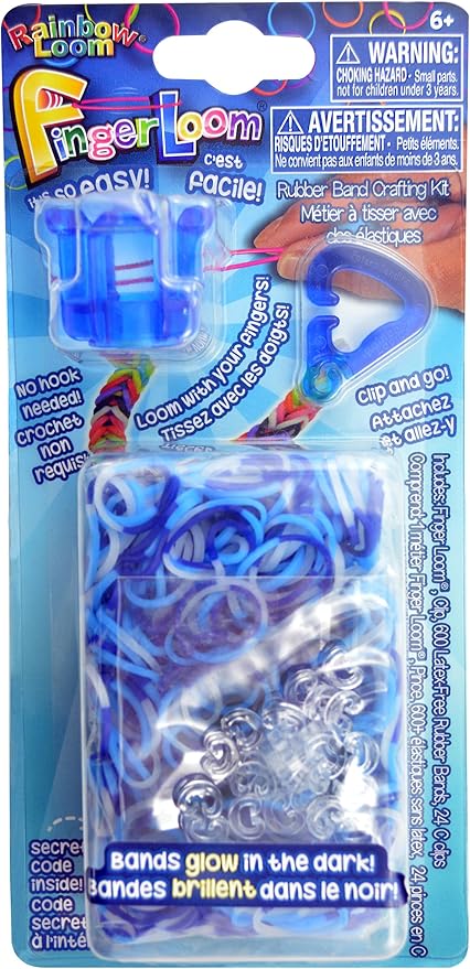 Amazon.com: Rainbow Loom Red Finger Loom (Blue) : Toys & Games