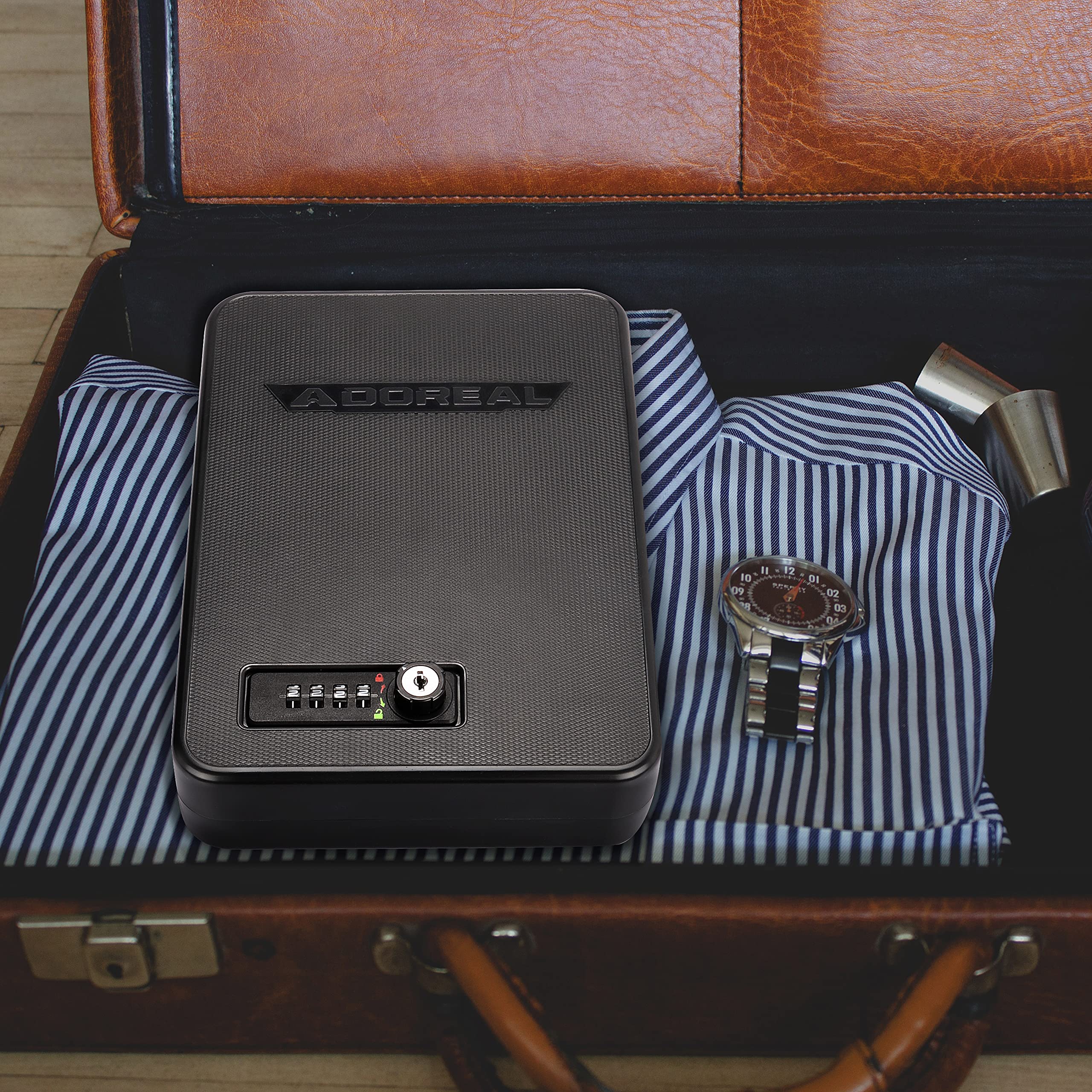 Adoreal Gun Safes for Pistols, Small Pistol Safe Handgun Portable Safe ...