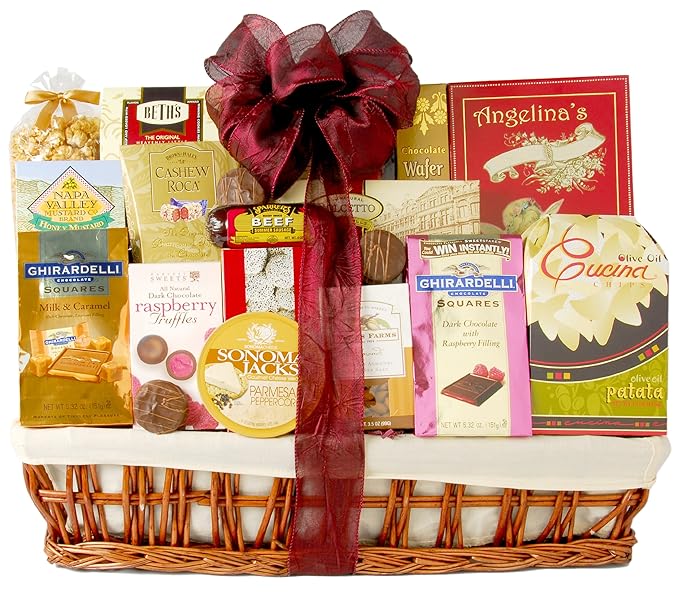 Amazon.com : Wine.com The Crowd Pleaser Gift Basket : Gourmet Snacks ...