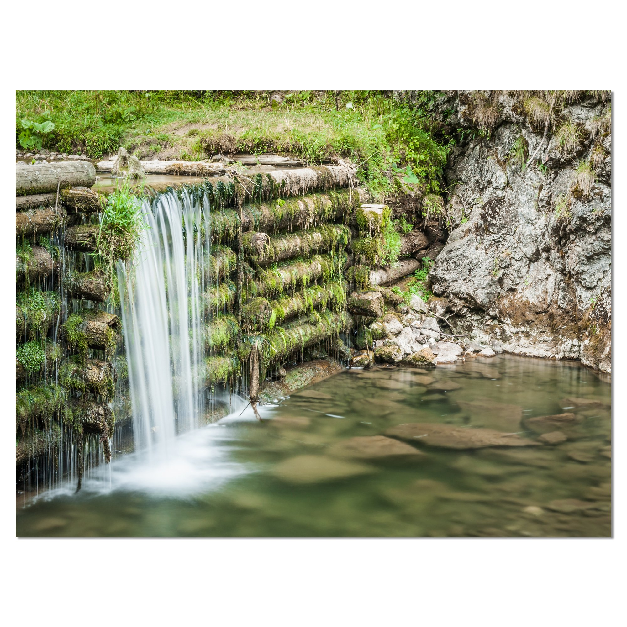 Man Made Waterfalls Landscape Two Tiers Man Made Image & Photo (Free