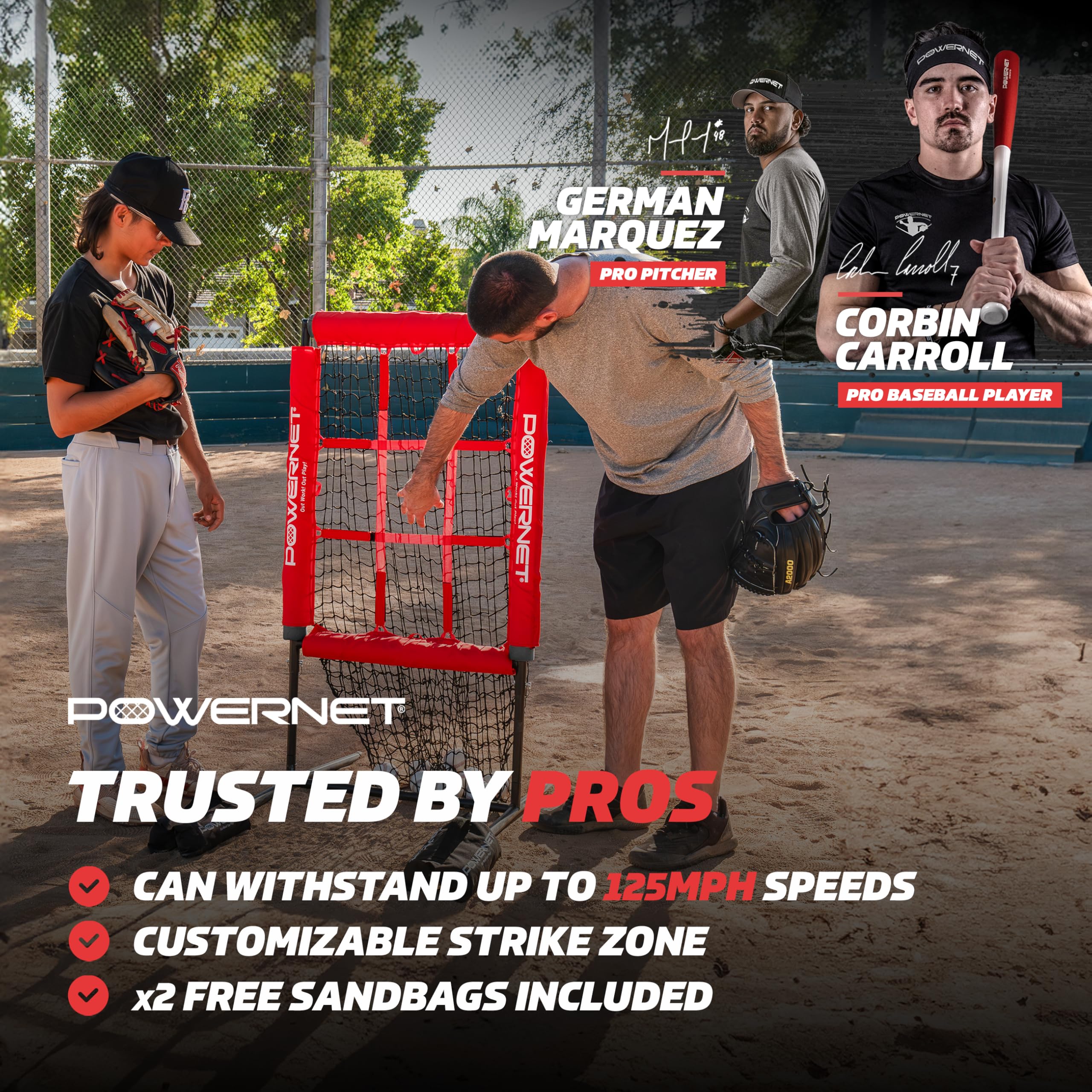 Snapklik.com : PowerNet Pitching Zone Pro Custom Strike Zone Softball ...